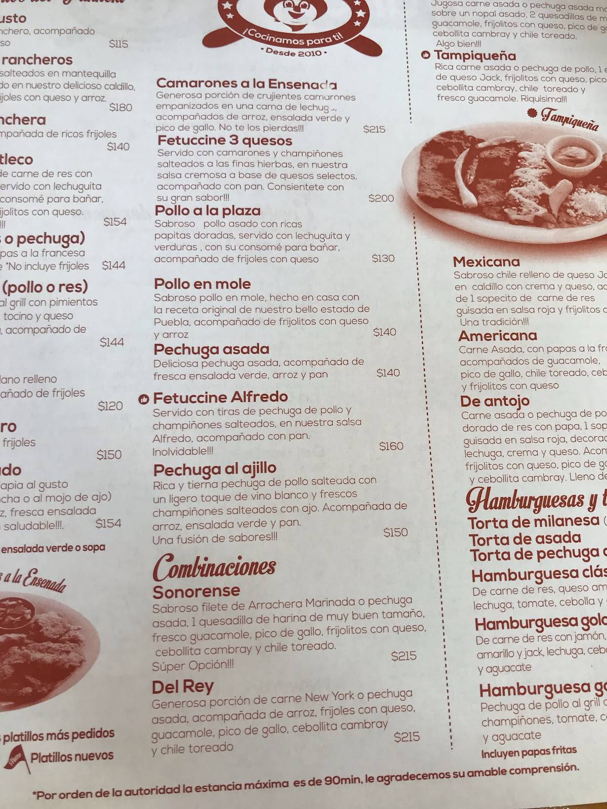 Carta del restaurante EL PANKEKI MONARCA, Tijuana