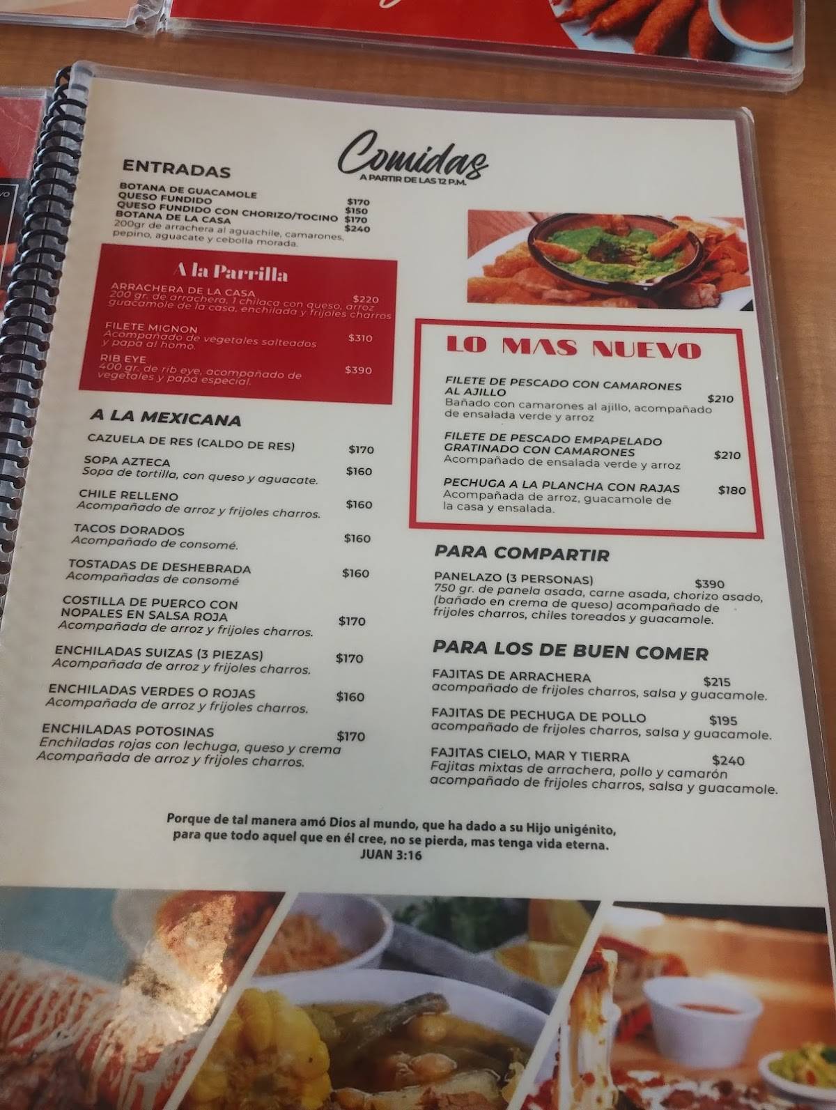 Menu at El Antojo Otay restaurant, Tijuana