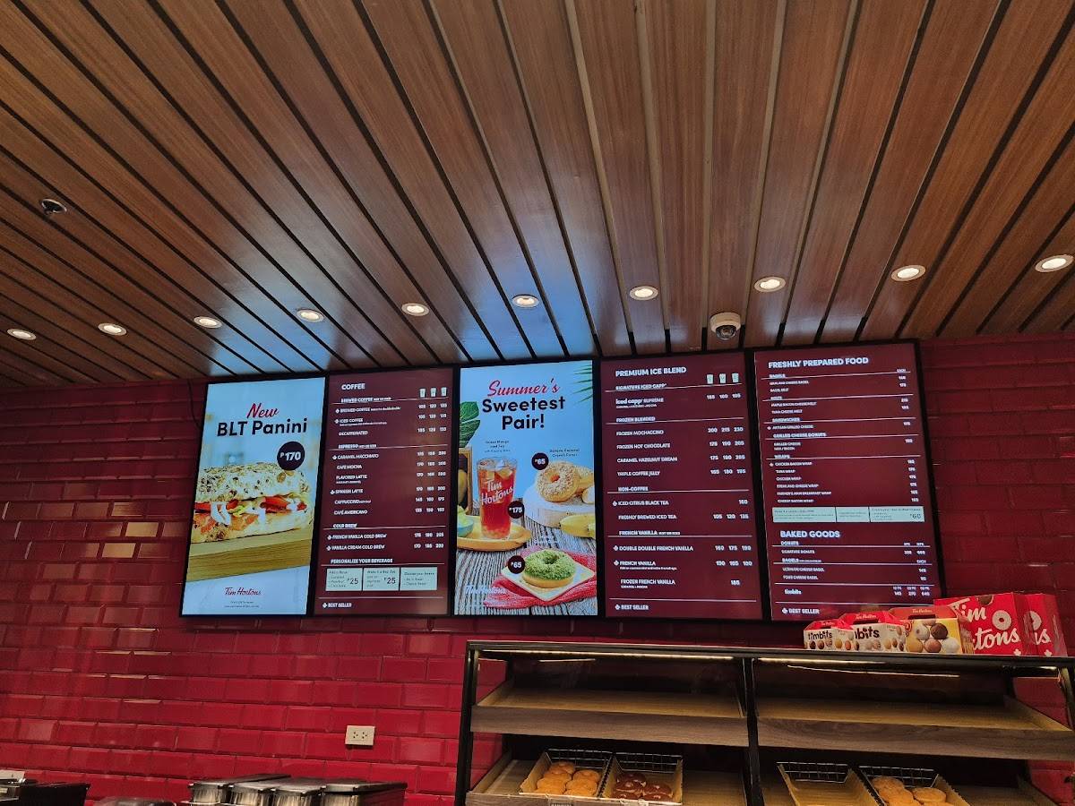 Carta de comida rápida Tim Hortons - Araneta City, Ciudad Quezon, New ...