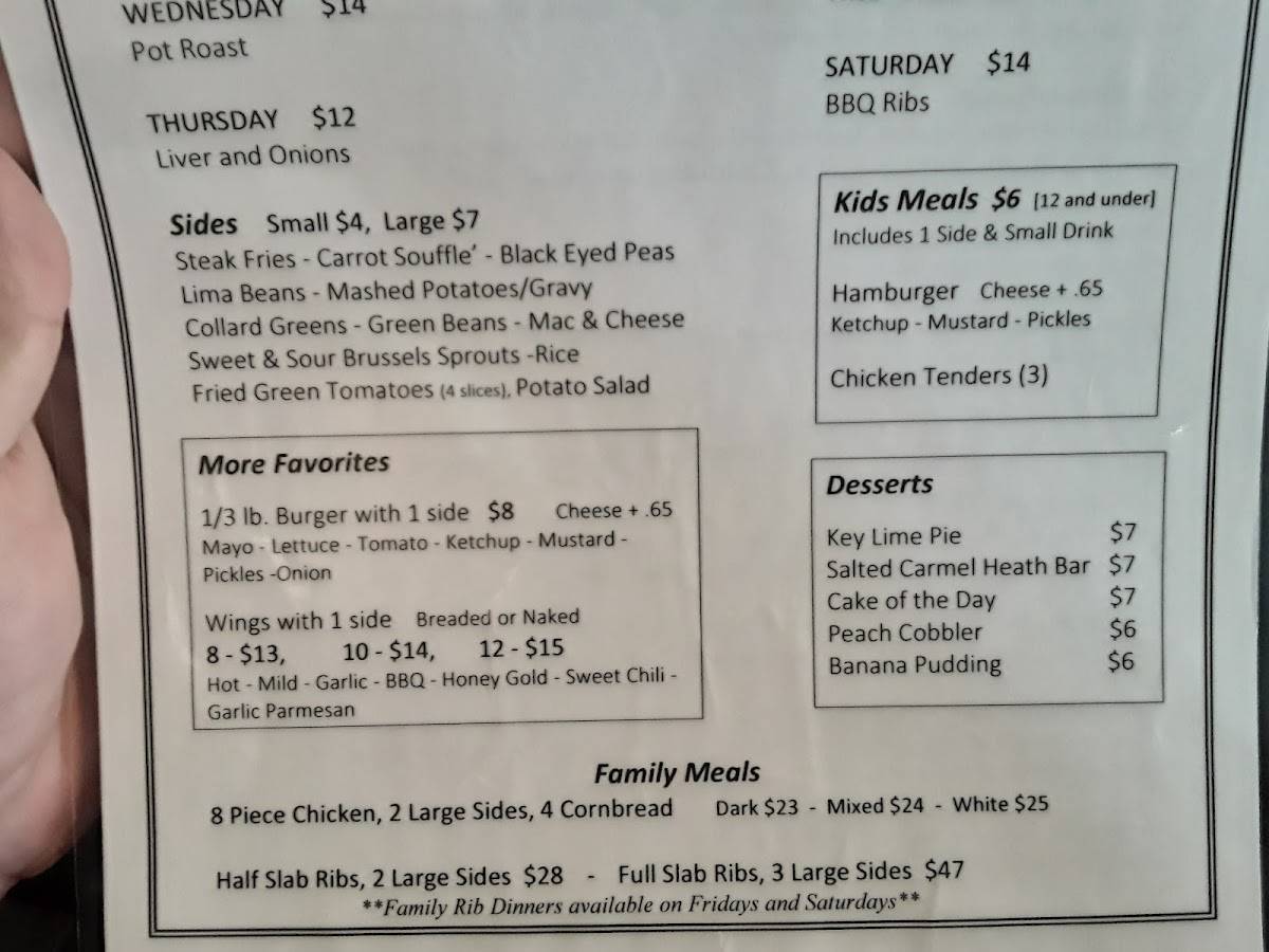 Menu at Loyd Have Mercy Restaurant, Titusville, S Washington Ave
