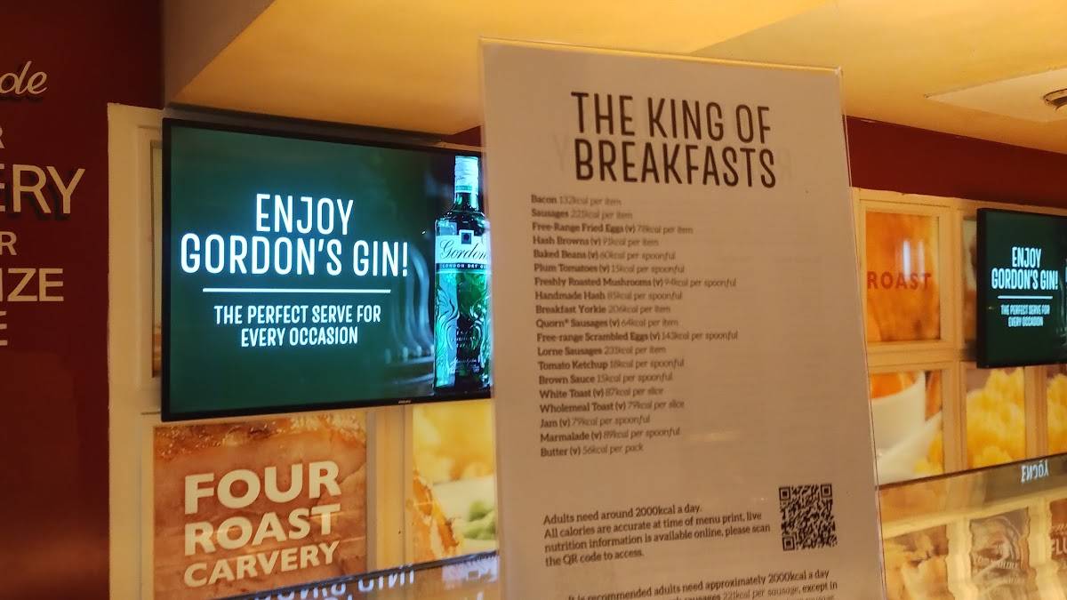 Menu at Toby Carvery Caerphilly restaurant, Caerphilly