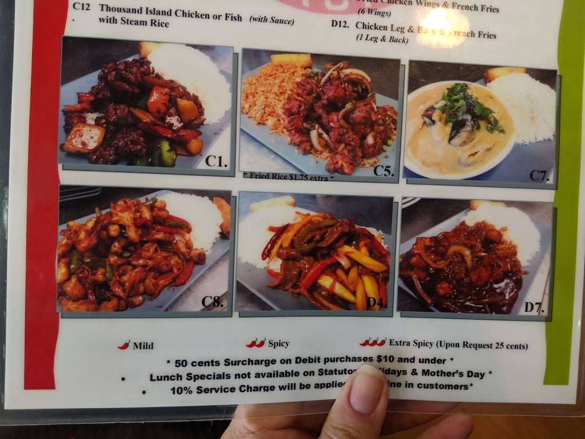 Menu at Hakka No. 1 Cuisine restaurant, Toronto, Keele St