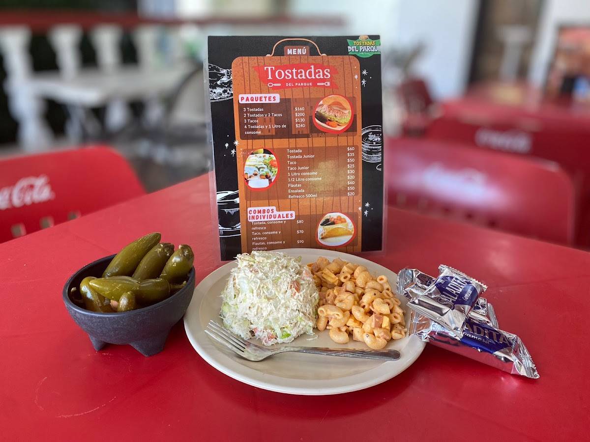 Carta del restaurante Tostadas del parque, Monterrey