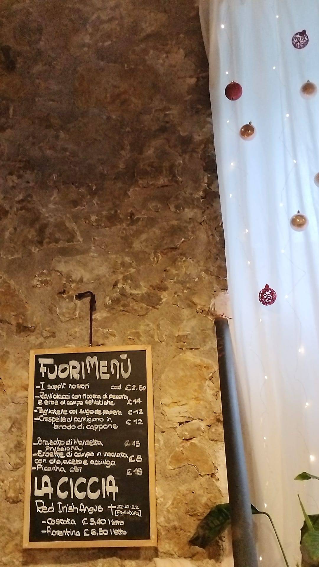 Menu da Trattoria Il Bracco Brillo ristorante, Terni