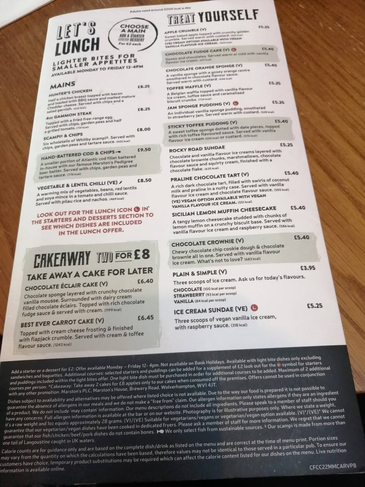 Menu at Trawlerman pub & bar, Cleethorpes, N Sea Ln