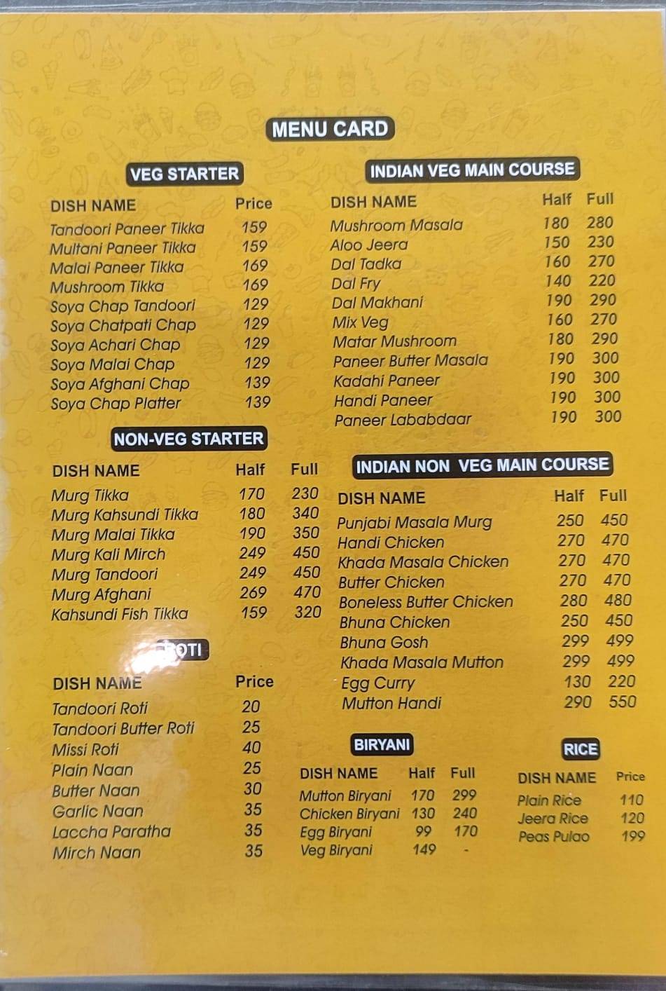 Menu at ULTA PULTA CAFE, Lucknow