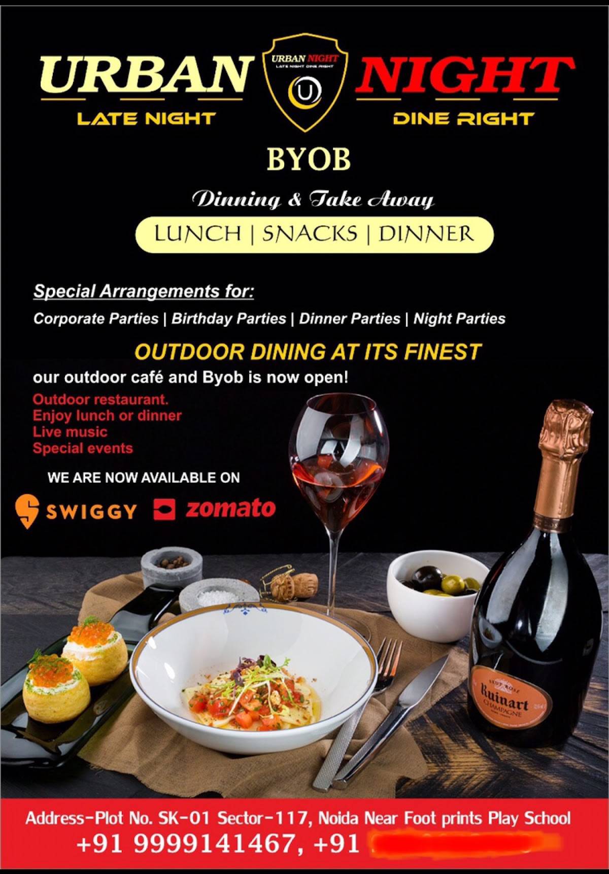 Menu at URBAN NIGHT (BYOB), Noida