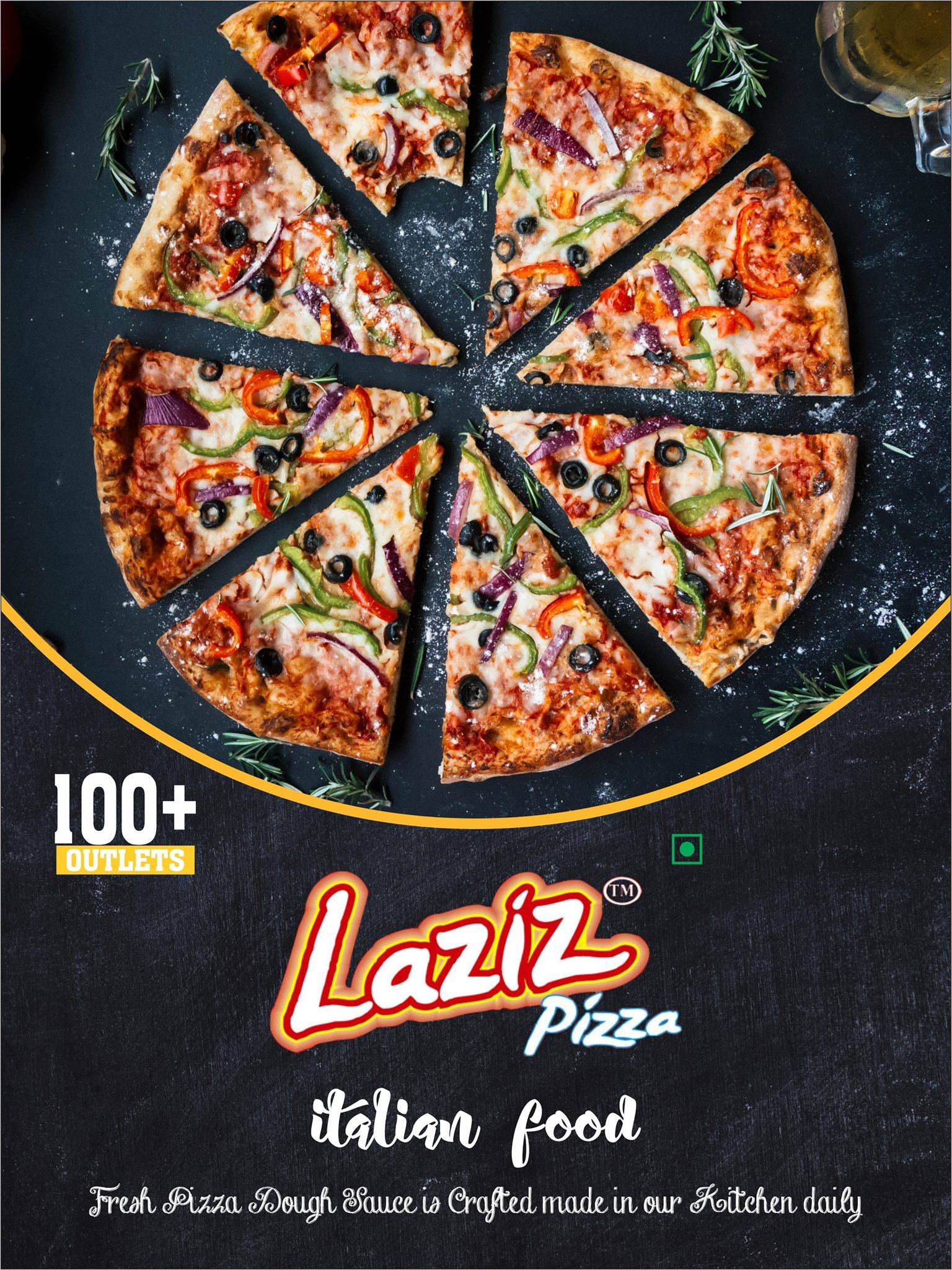Menu at Laziz Pizza, Udaipur