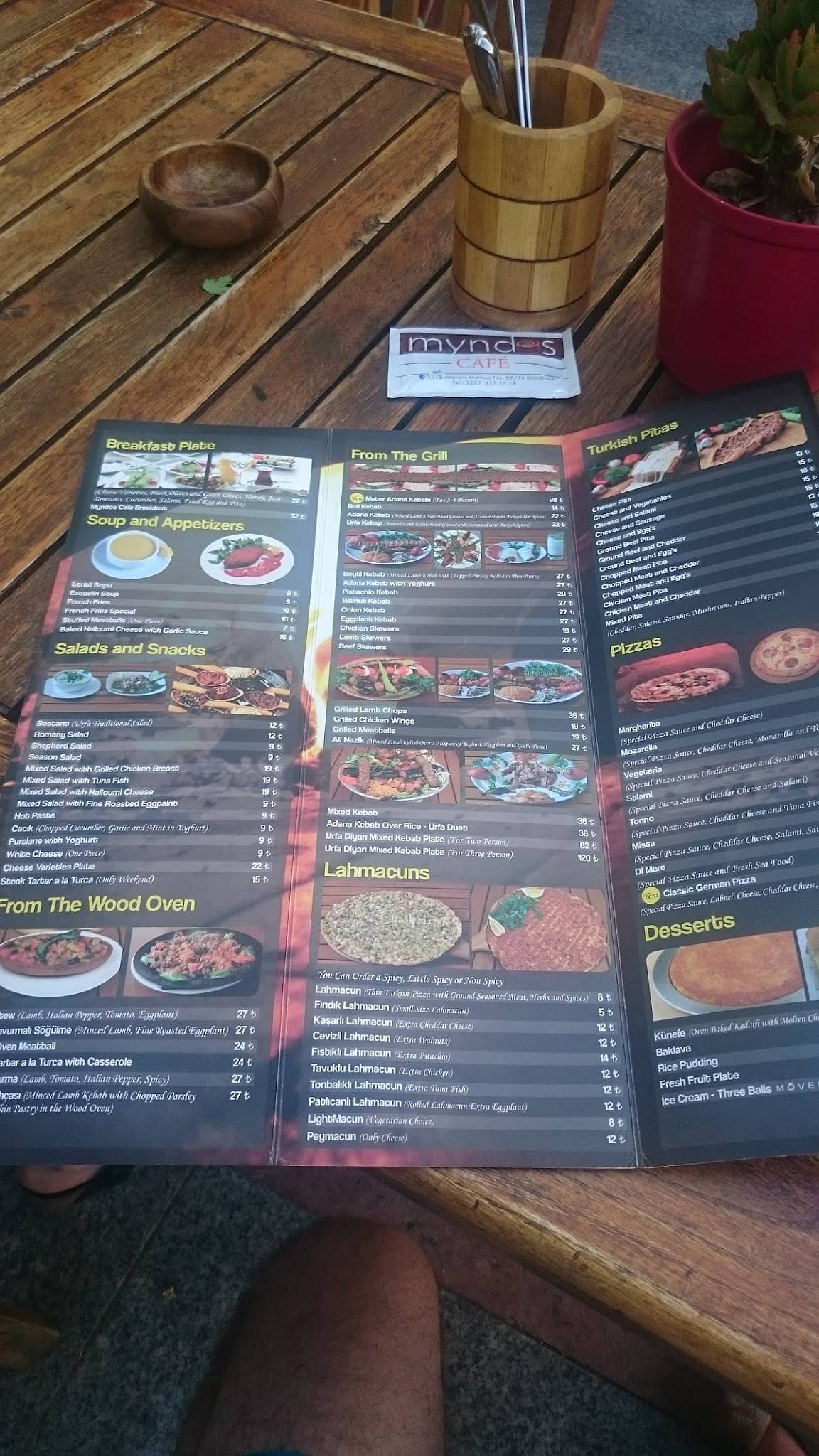 Menu at Urfa Diyari, Bodrum, Cumhuriyet Emin Anter Bulv. Kıbrıs ...