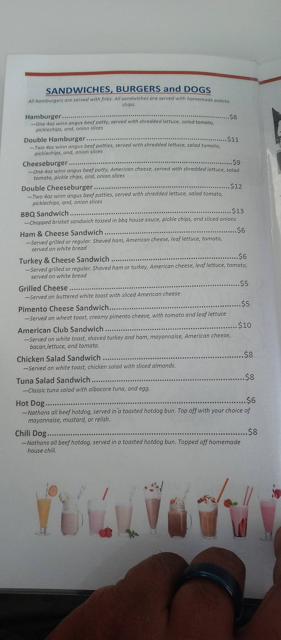 Menu at Uvalde Rexall restaurant, Uvalde