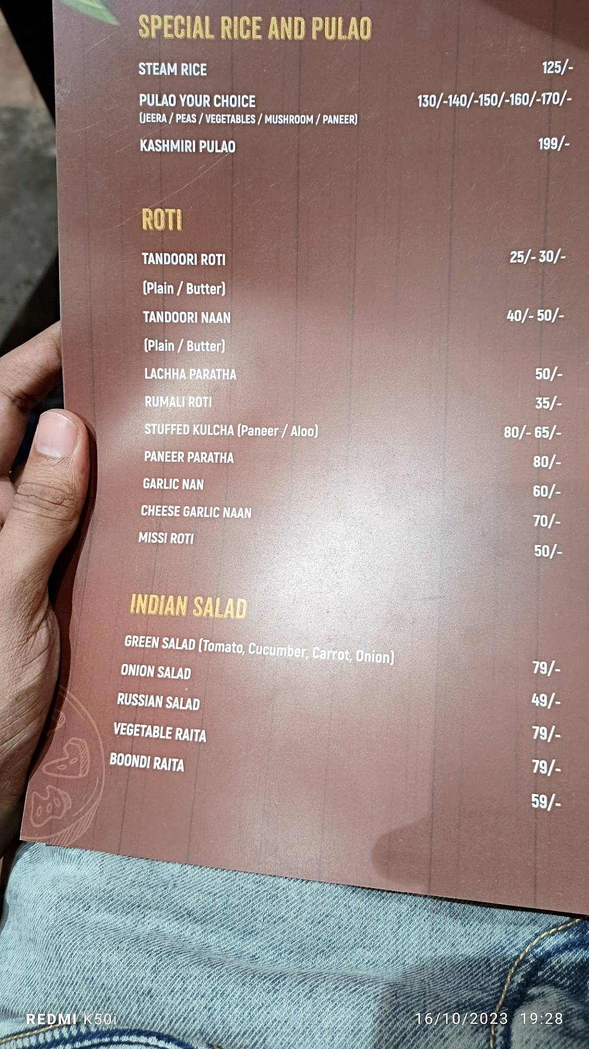 Menu at Hashtag MultiCuisine Restaurant & Garden, Varanasi