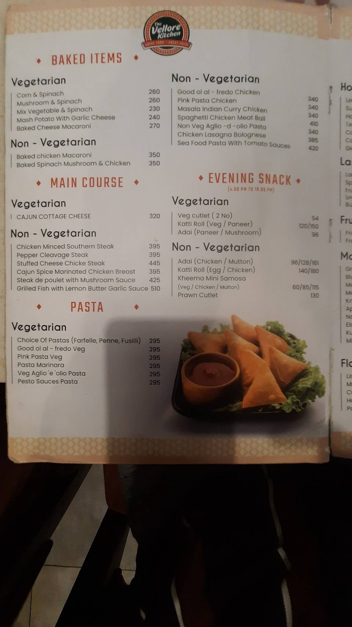 Menu at The Vellore Kitchen Gandhi Nagar, Vellore