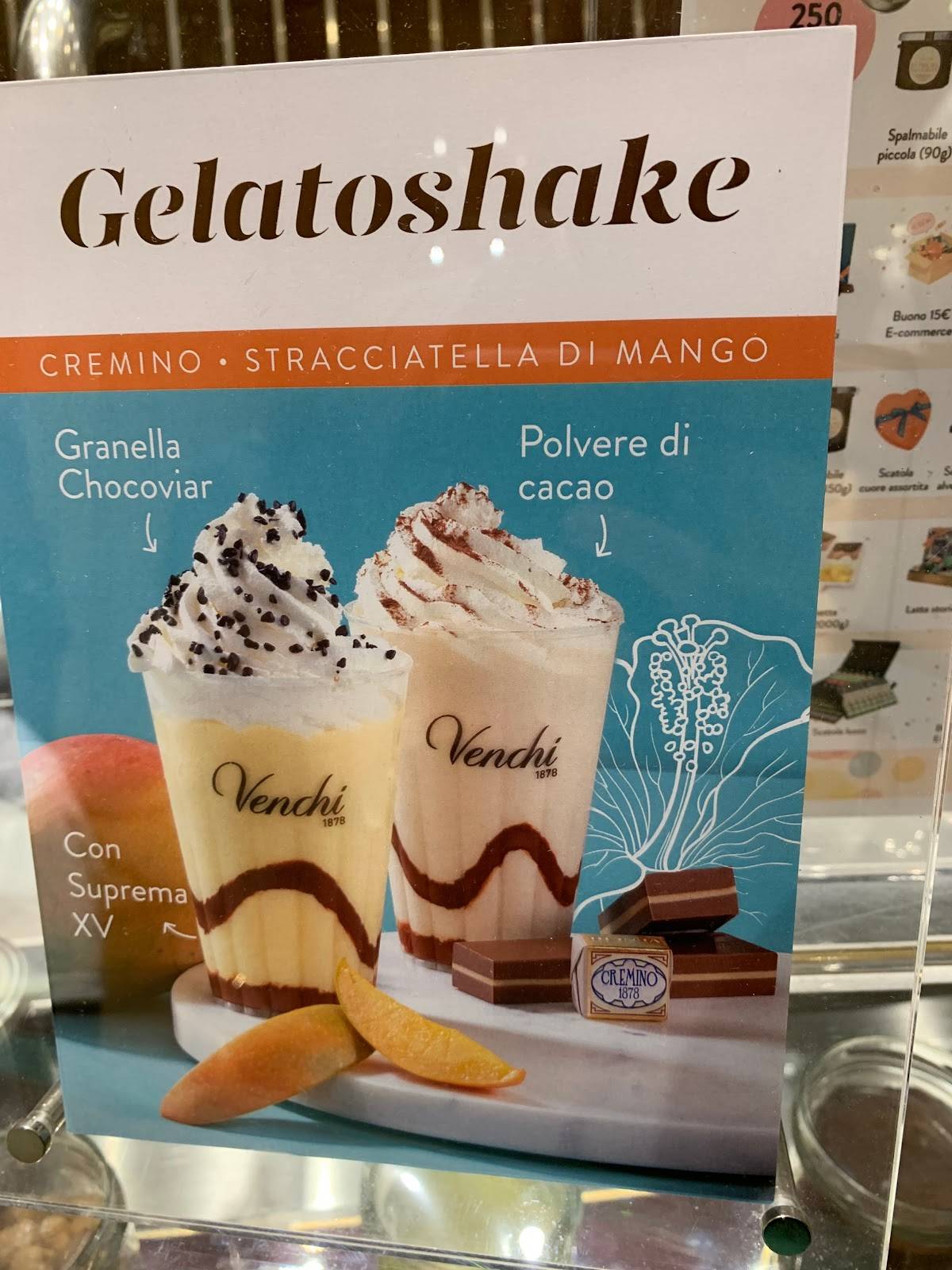Speisekarte von Venchi Cioccolato e Gelato, Roma Via degli Orfani ...
