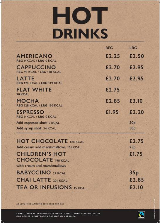 Menu at Waite & Rose Café cafe, Rushden