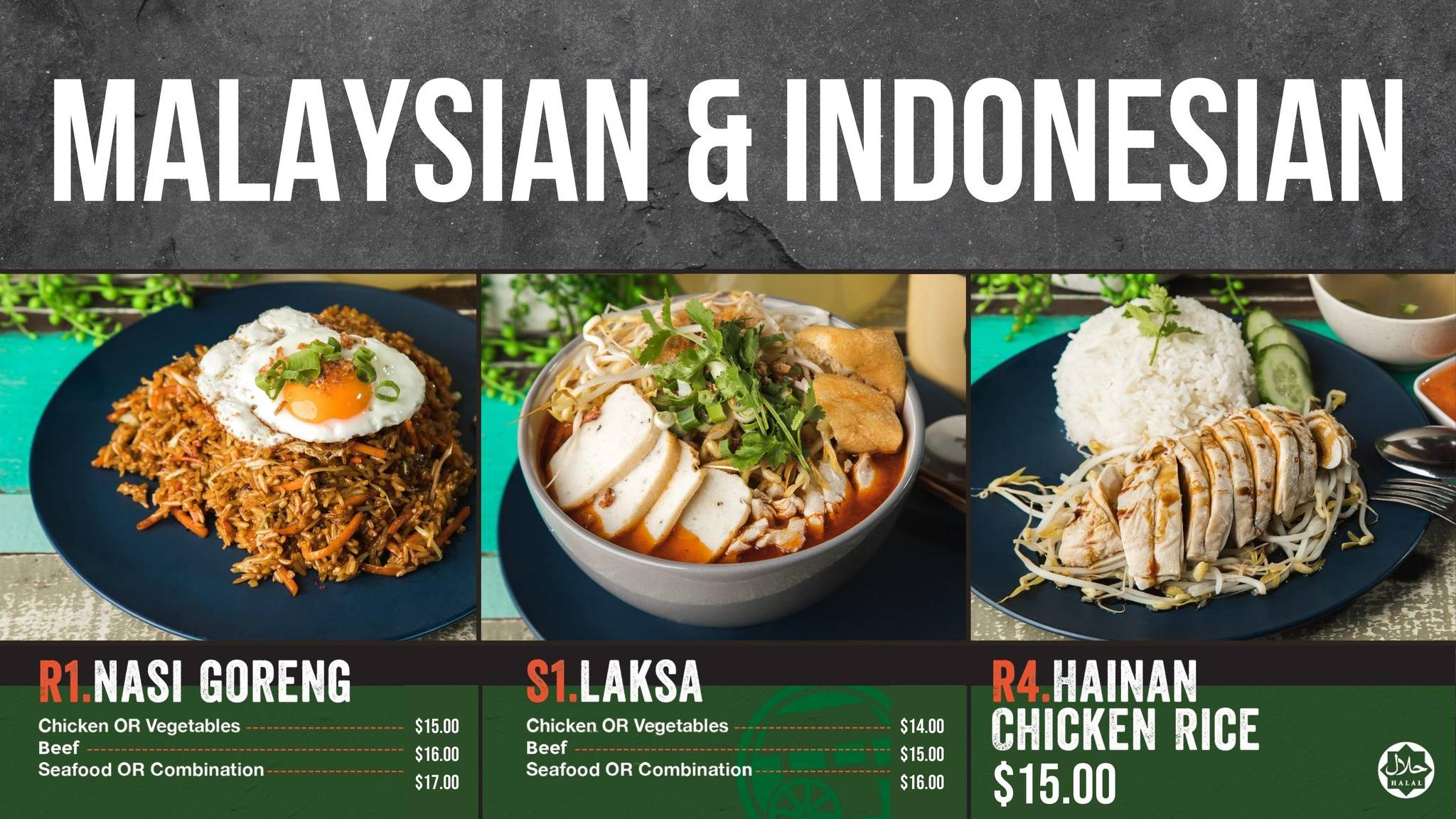 Menu at Warong Parkside restaurant, Parkside