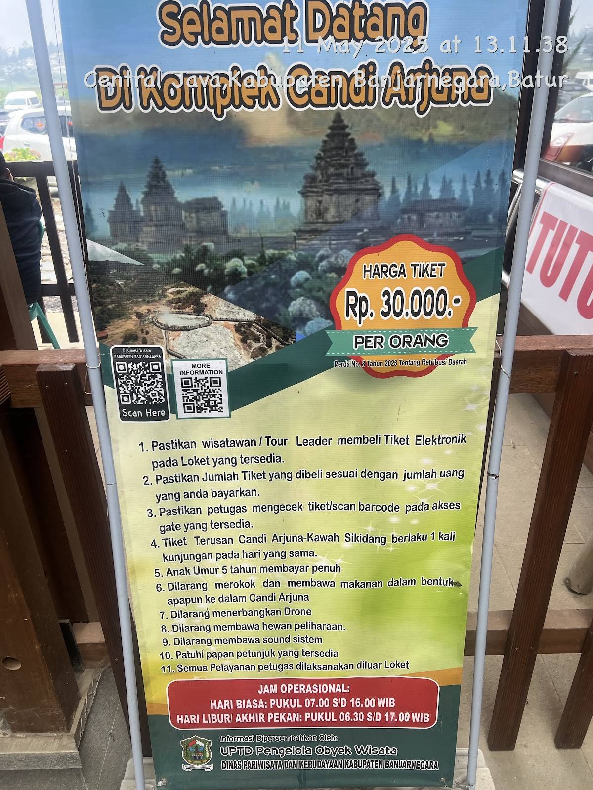 Menu at Warung Mbok Suli Dieng restaurant, Dieng