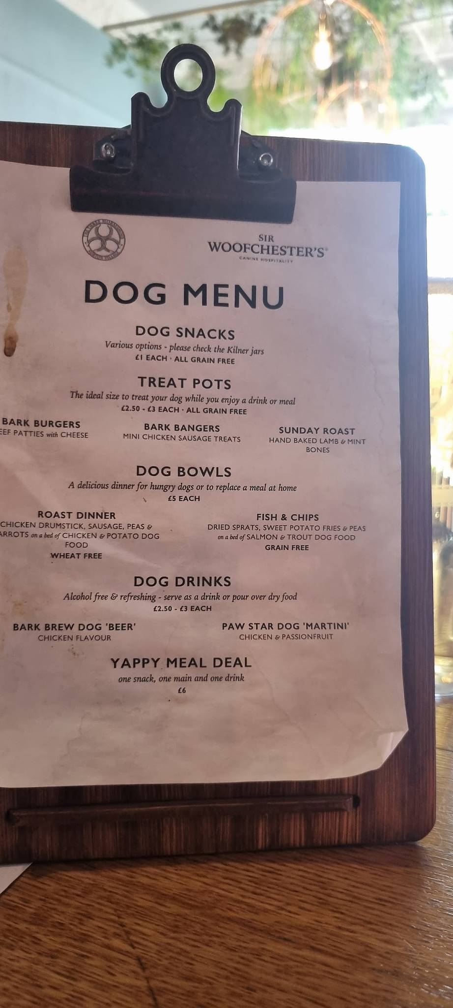 Menu at Waterside Inn Ware pub & bar, Ware