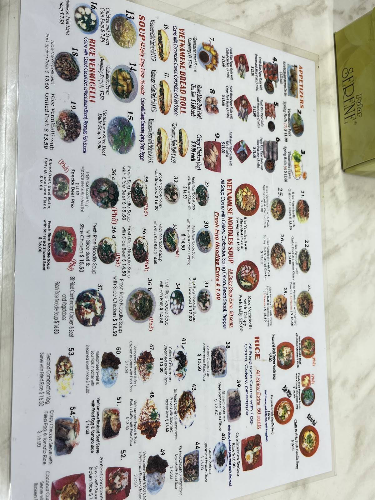 Menu at Watton Vietnamese Takeaway fast food, Werribee