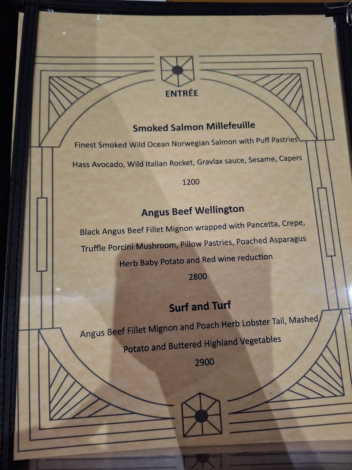 Menu at William Watson Steak Room steakhouse, Quezon City