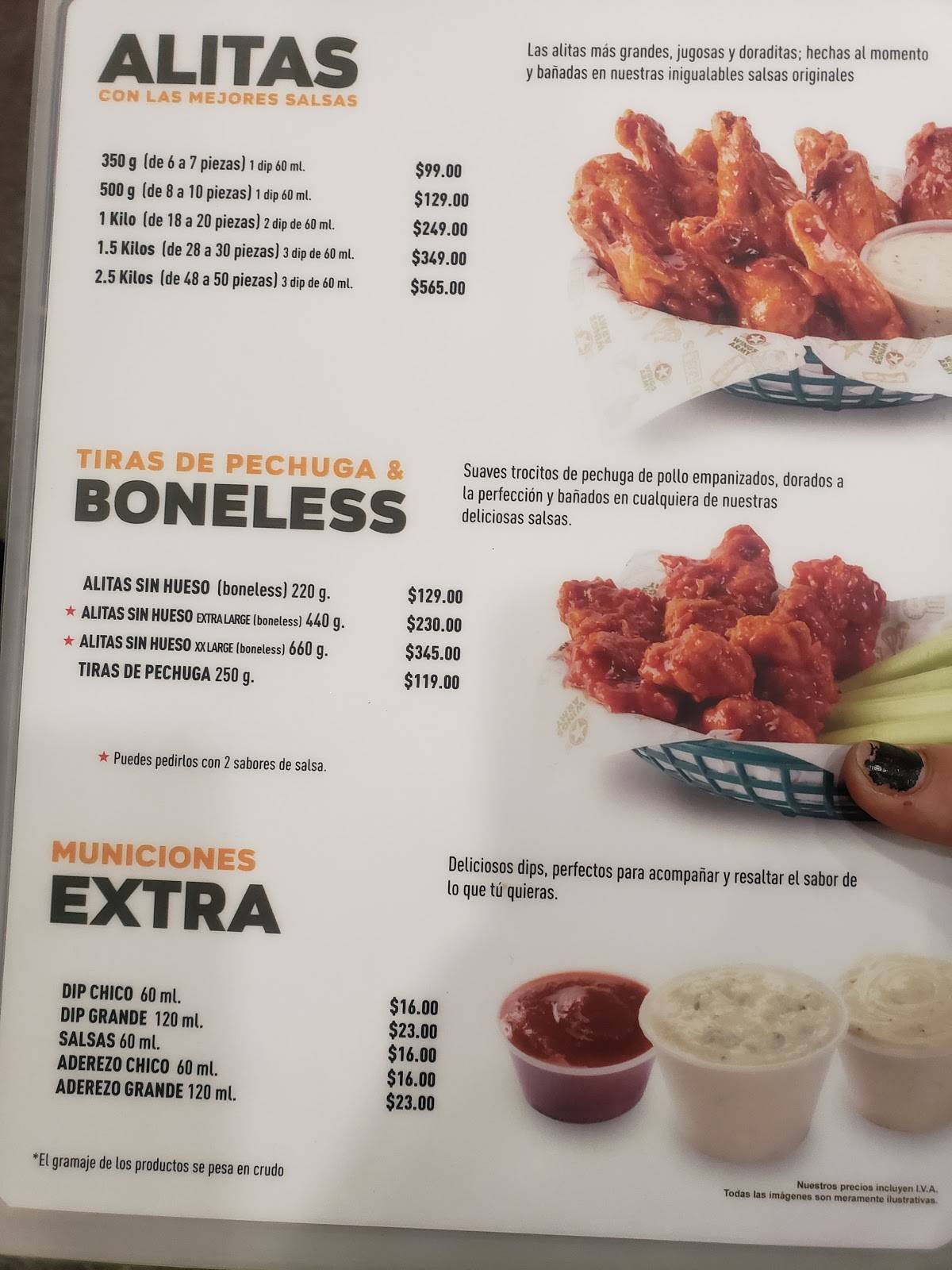 Carta del restaurante Wings Army Gran Plaza, Zapopan, Av. Ignacio L ...