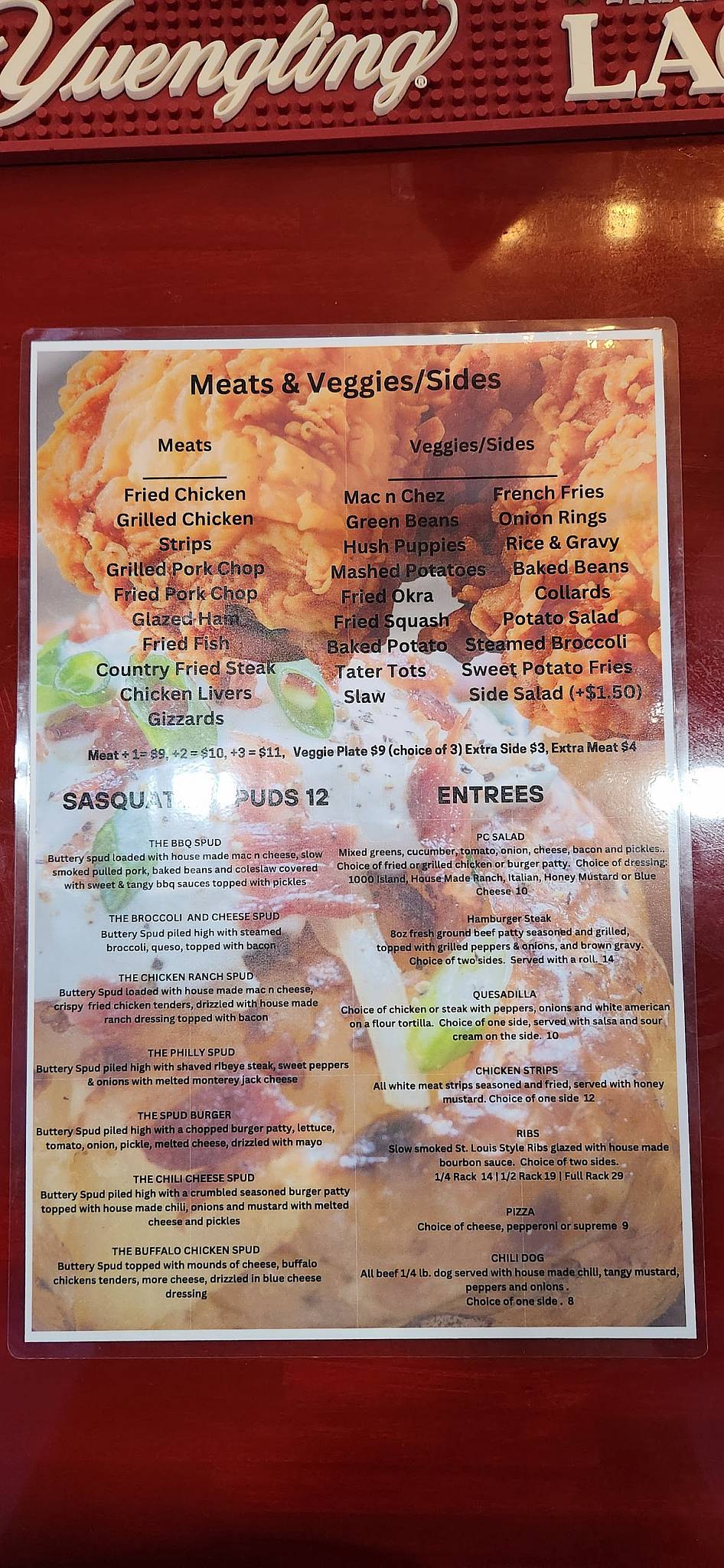 Menu at Pour Choice's Bar & Grill, Woodruff