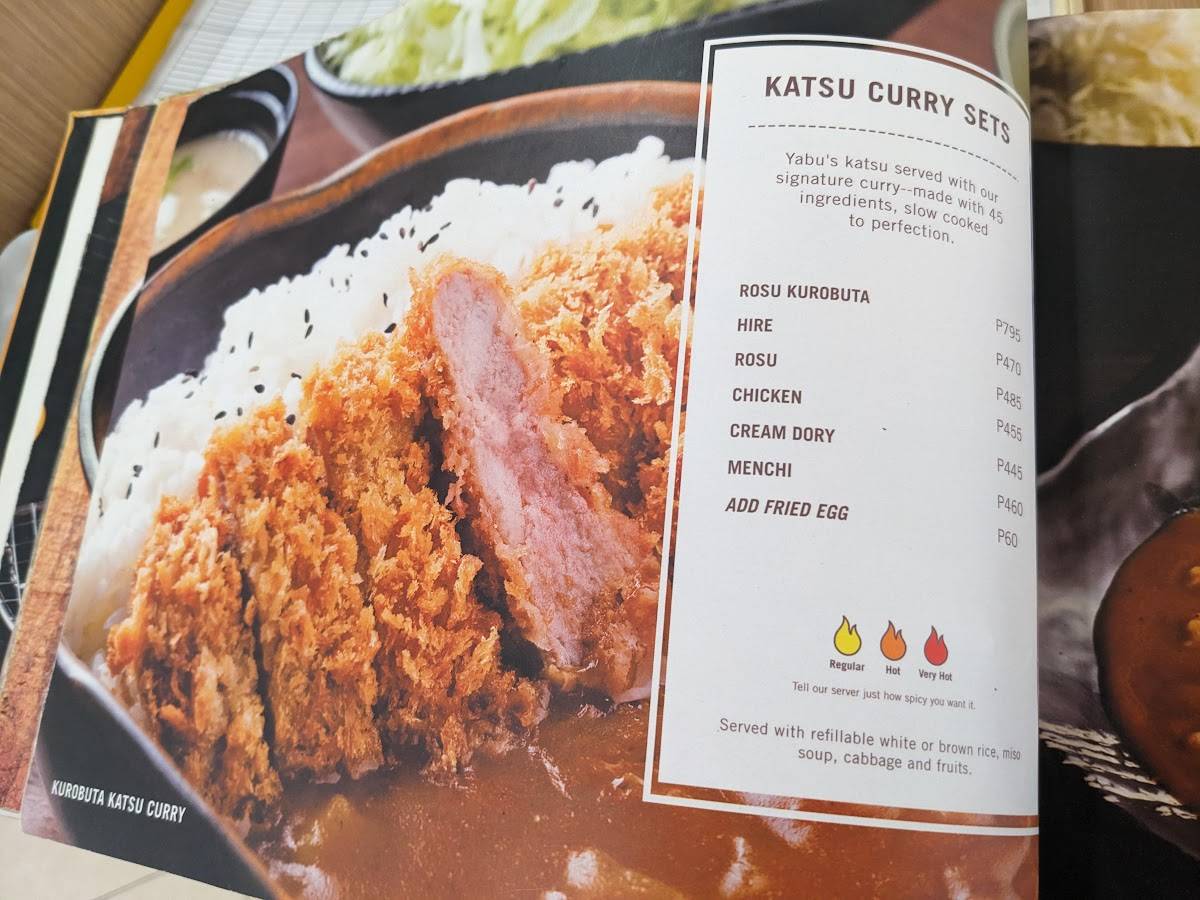 Menu at Yabu: House of Katsu SM North Edsa restaurant, Quezon City, SM ...