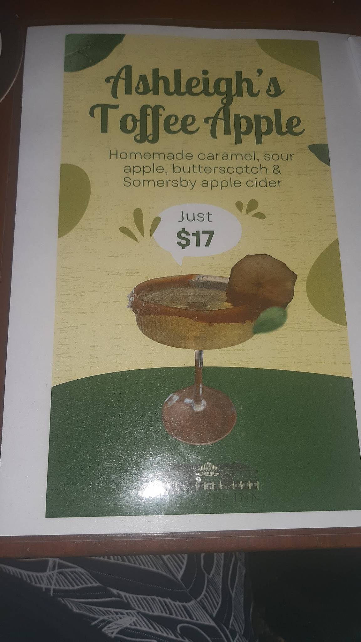Menu at Yanchep Inn pub & bar, Yanchep, Wanneroo Road