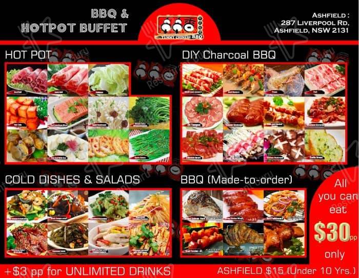 Carta de Yummy Chinese BBQ, Ashfield