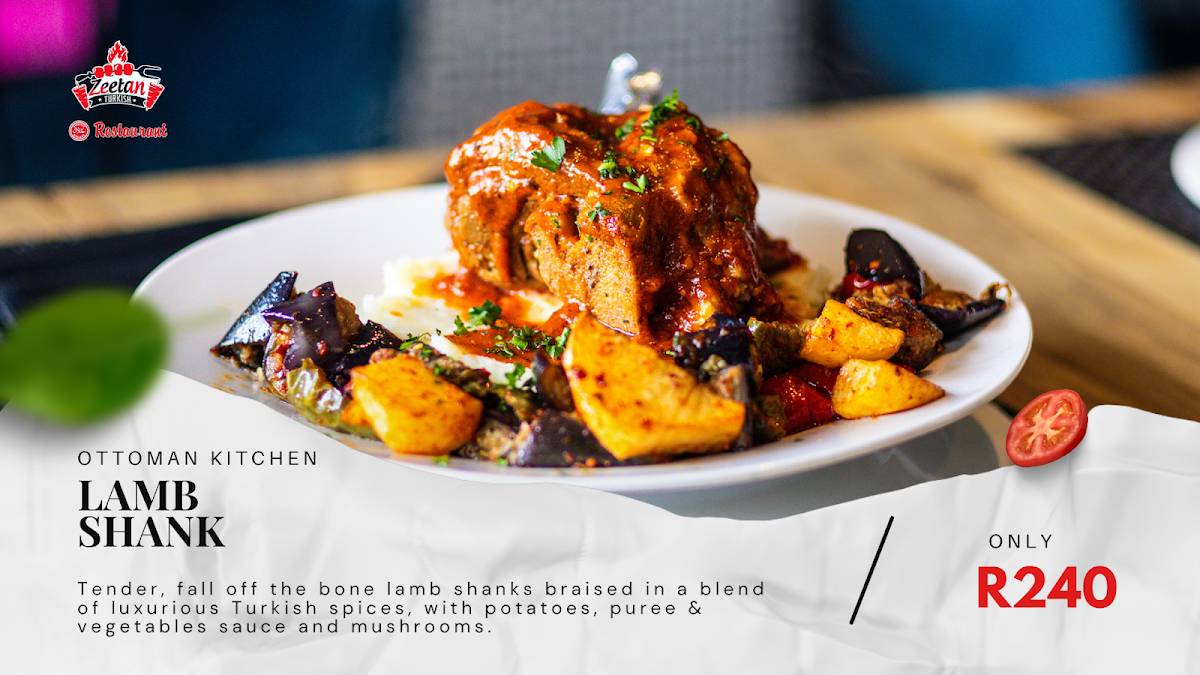 Menu at ZEETAN TURKISH RESTAURANT, Cape Town