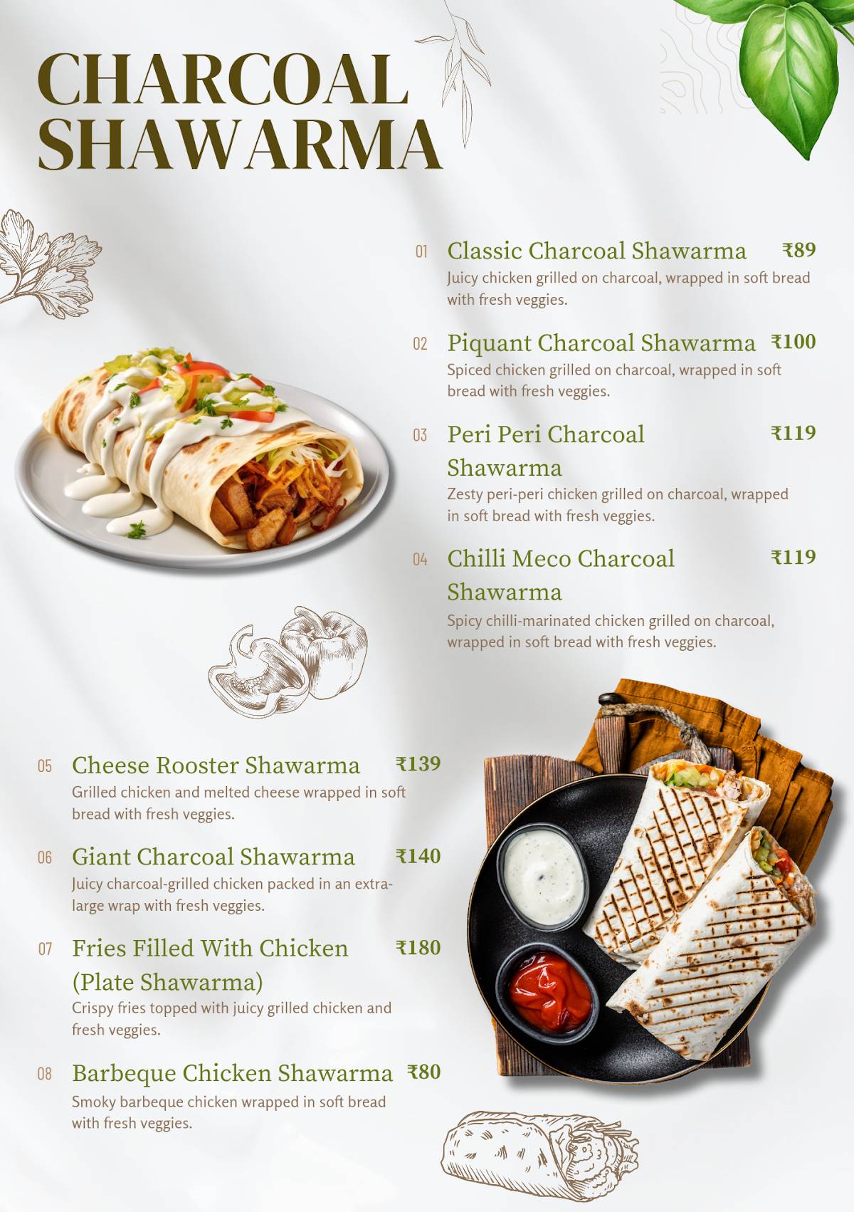 Menu at Zara Arabian Mandi Restaurant, Kushalnagar