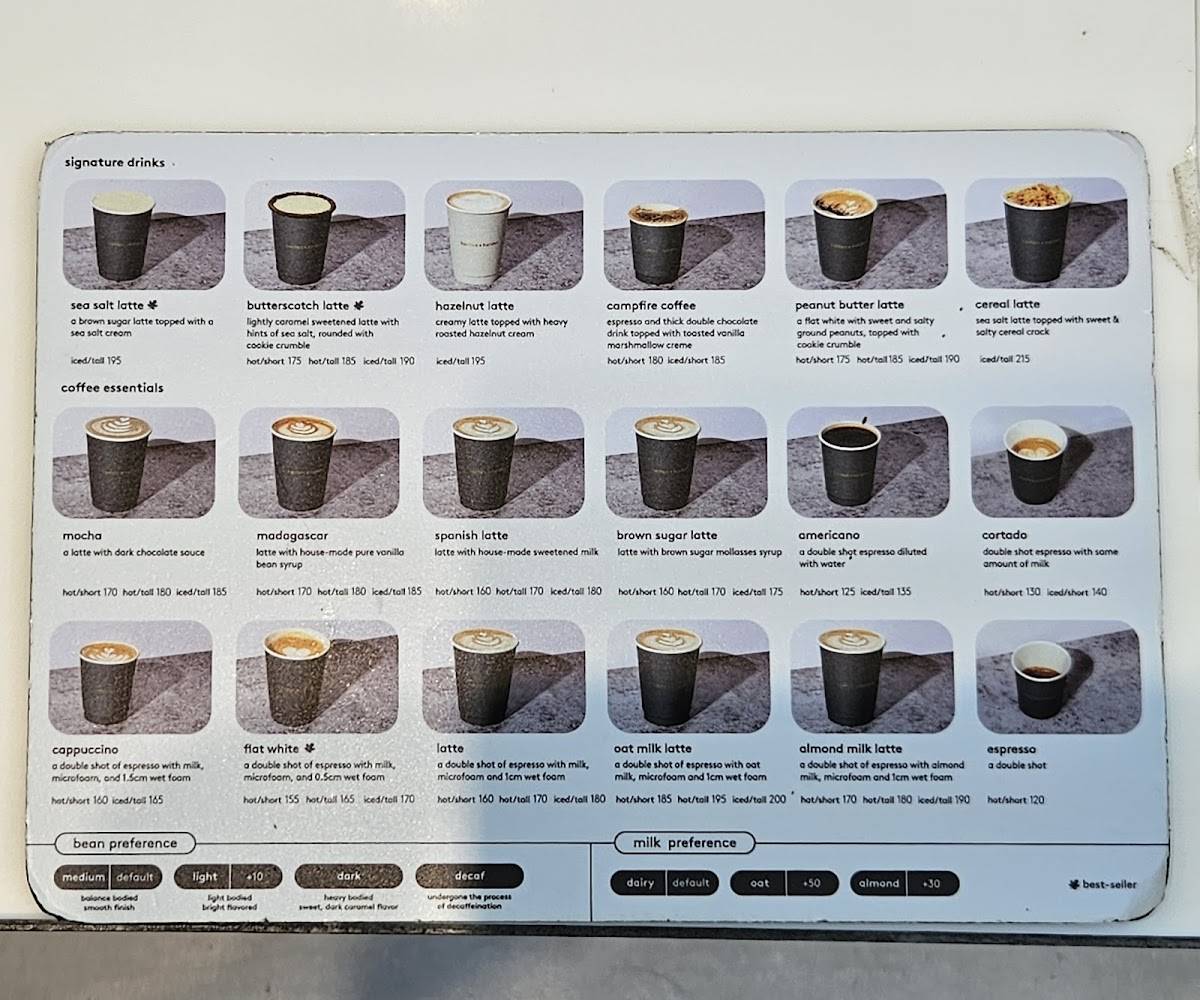 Menu at harlan + holden coffee - bhs central cafe, Taguig