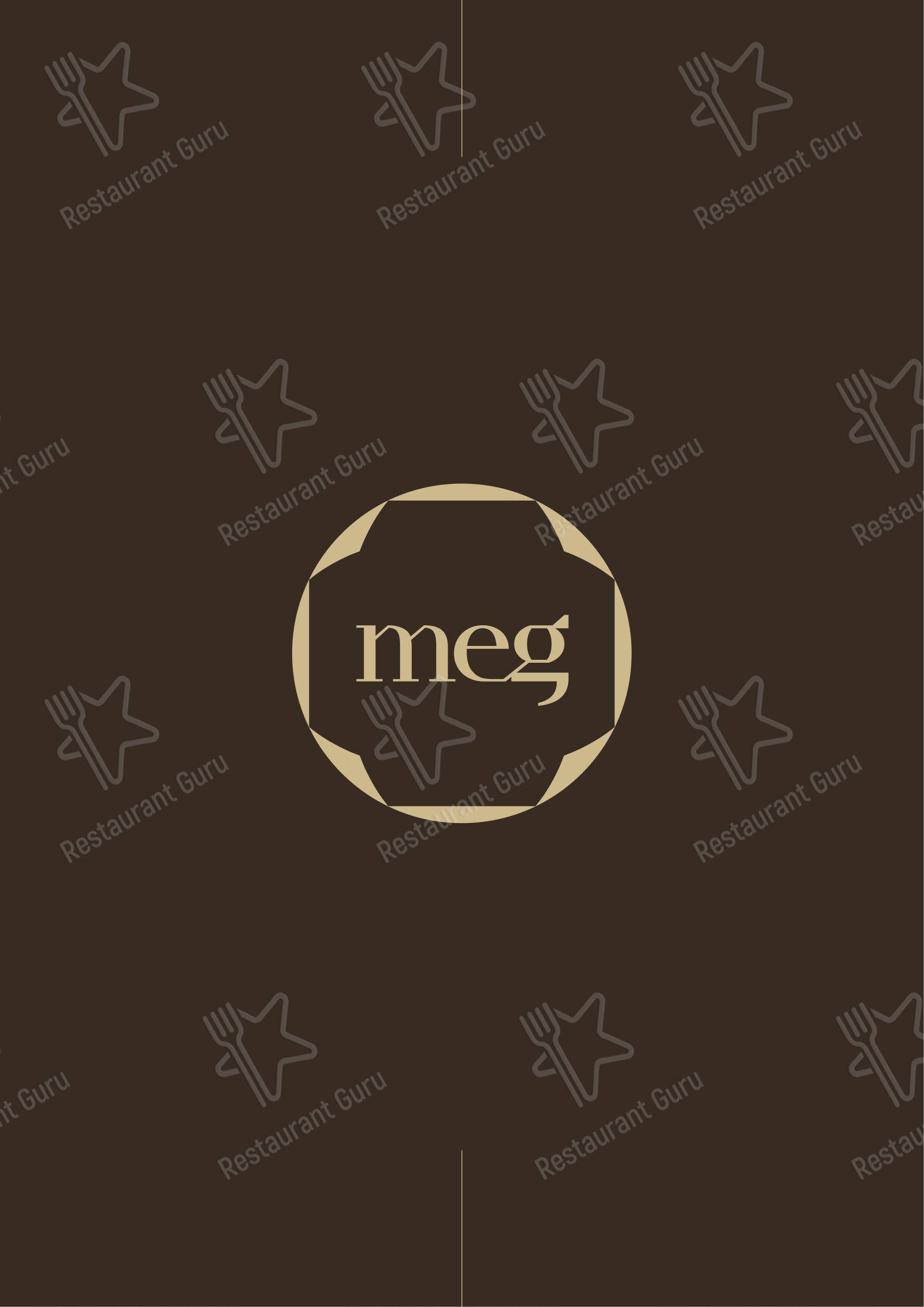 Speisekarte von meg Restaurant & Bar, Lemgo