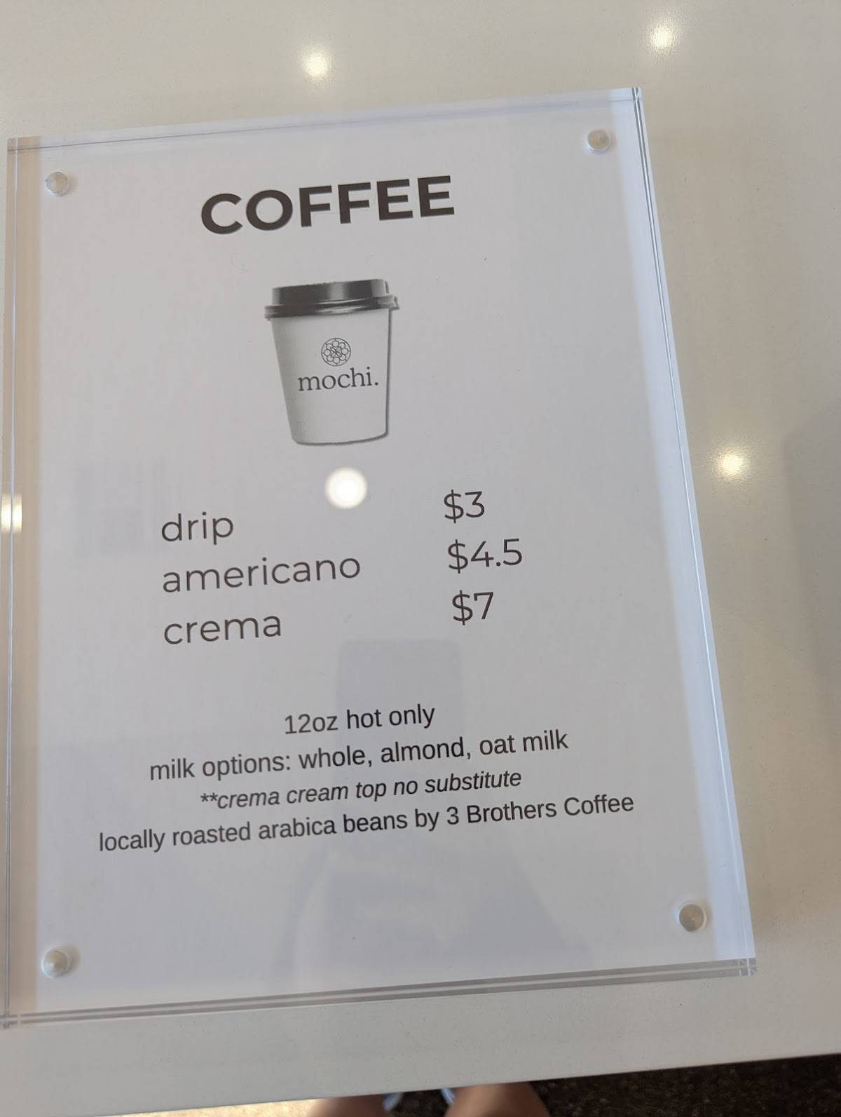 Menu at mochidot donuts desserts, Phoenix