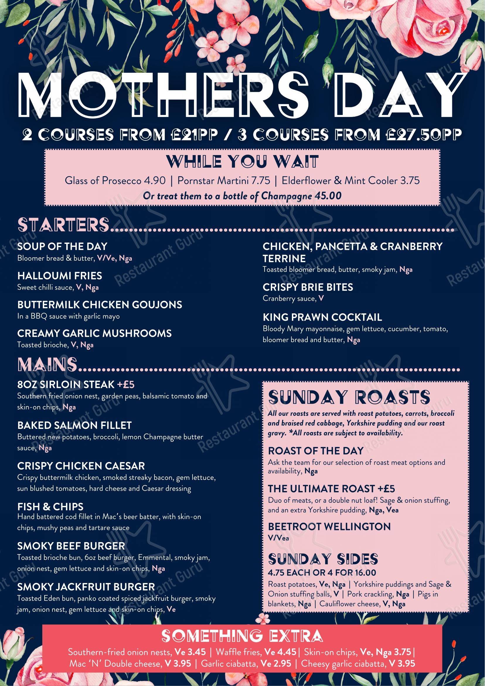 Menu at Hare pub & bar, Harlow, 100 Hare St Springs