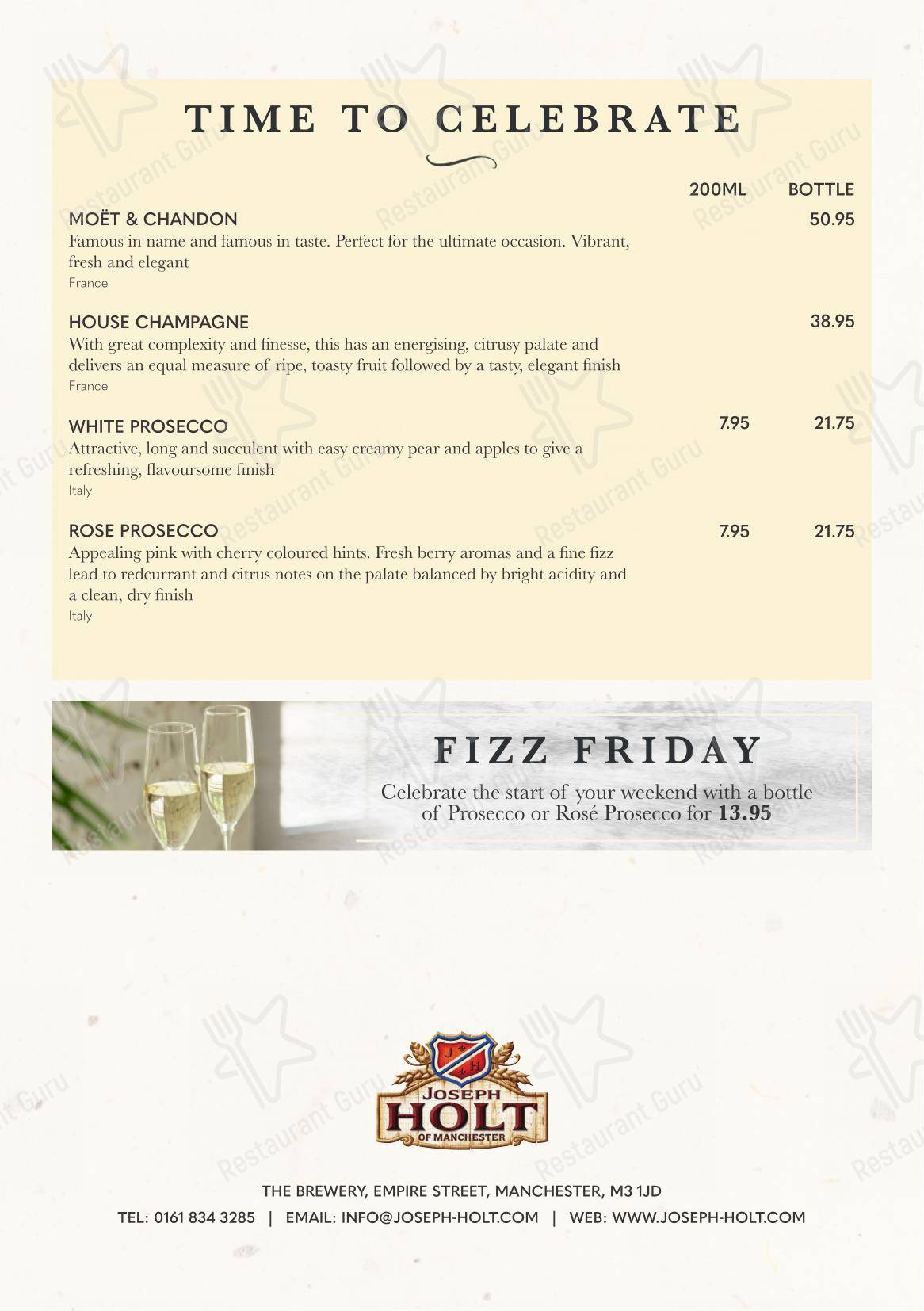 Menu at The Richmond pub & bar, Southport, 234 Scarisbrick New Rd
