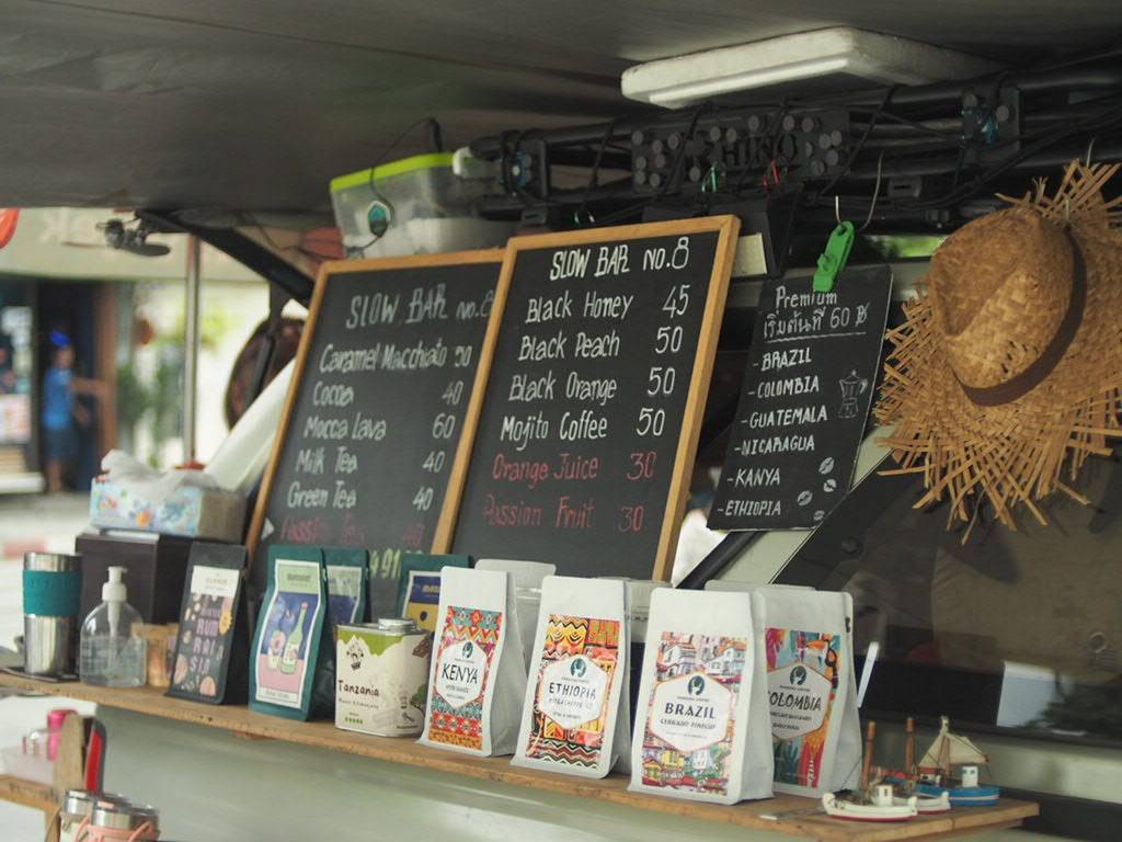 Menu at slow bar no.8, Bangkok