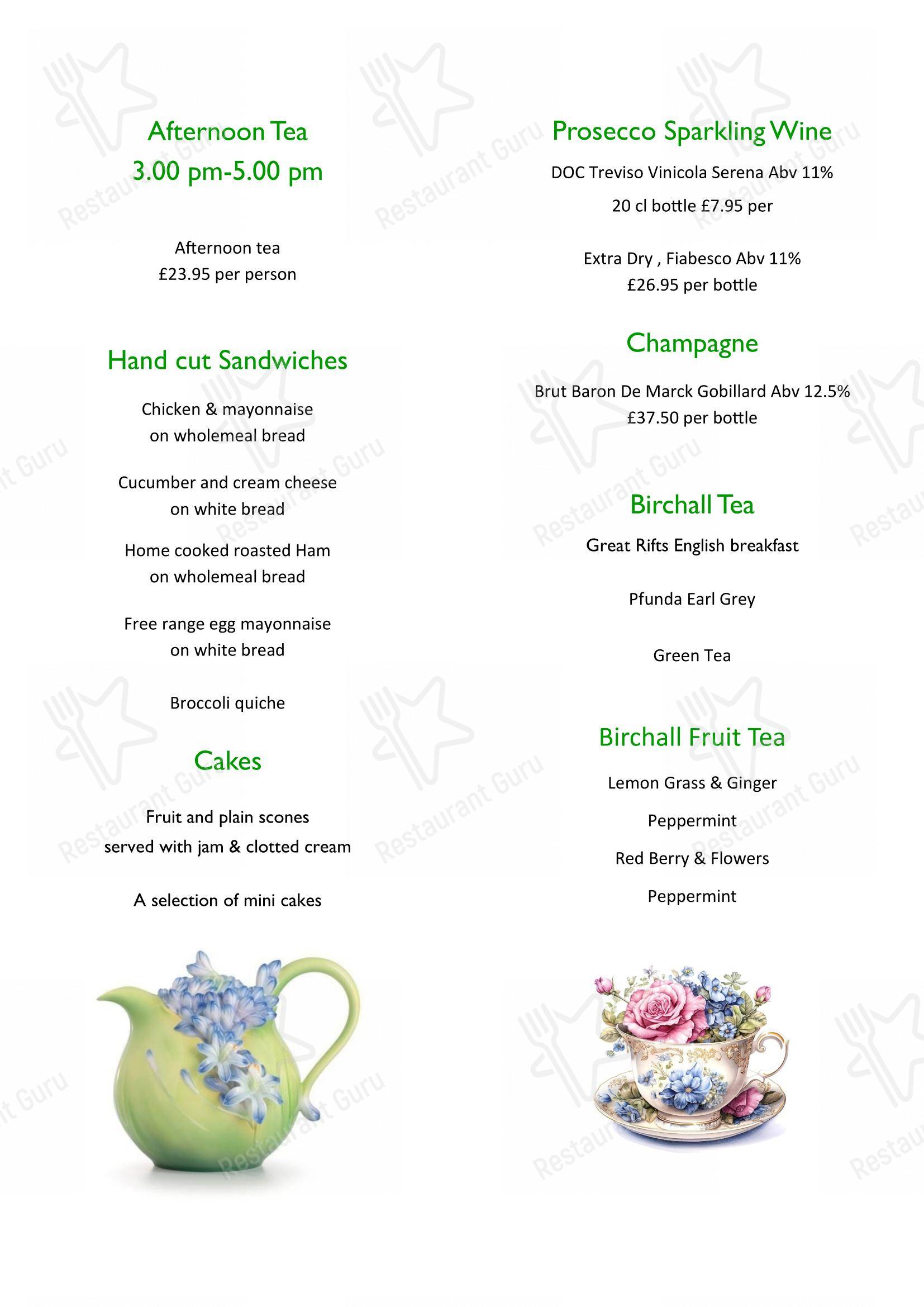 Menu at Christopher's British Bistro - Restaurant, Tamworth
