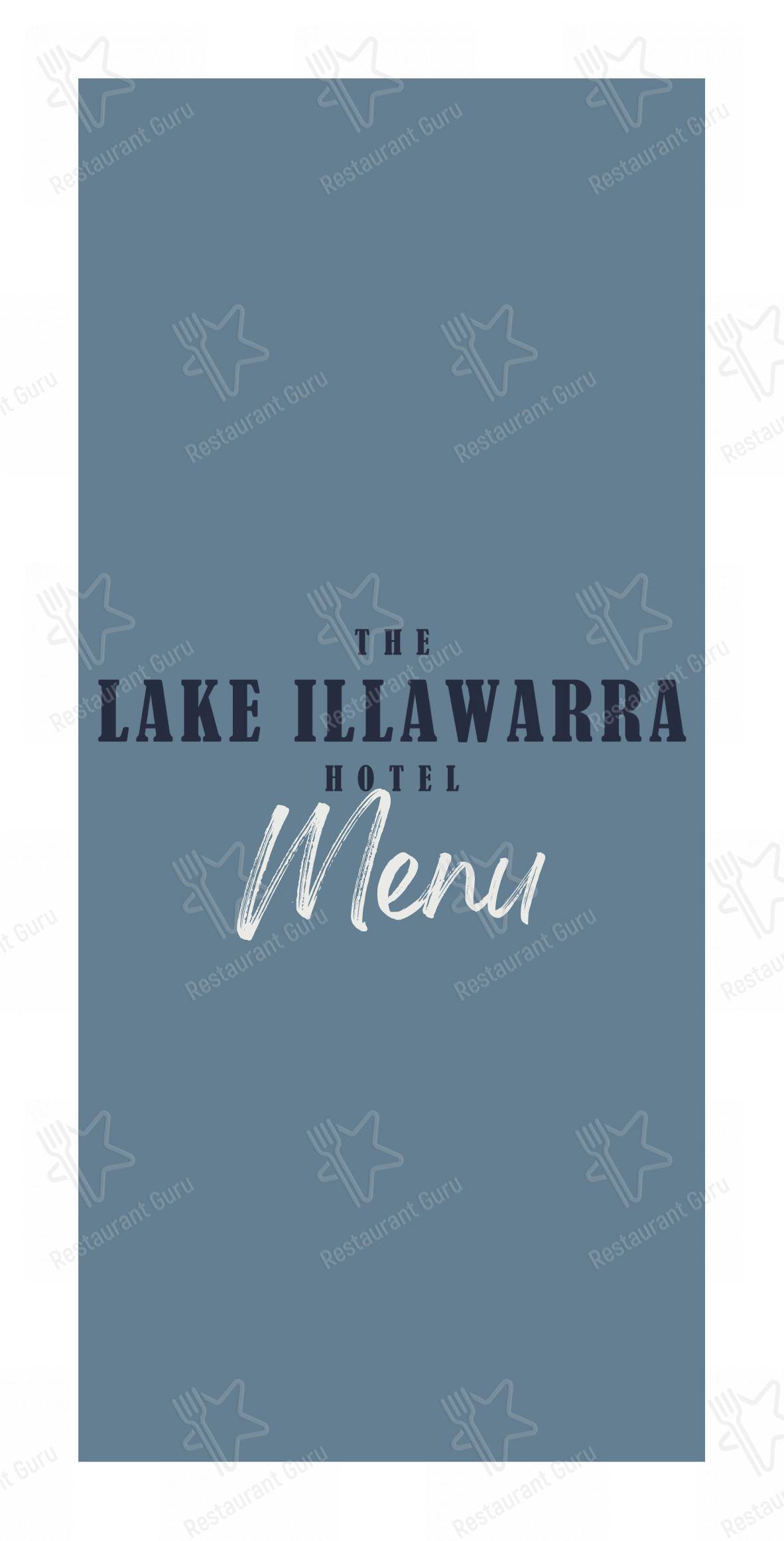 Menu at Lake Illawarra Hotel pub & bar, Windang