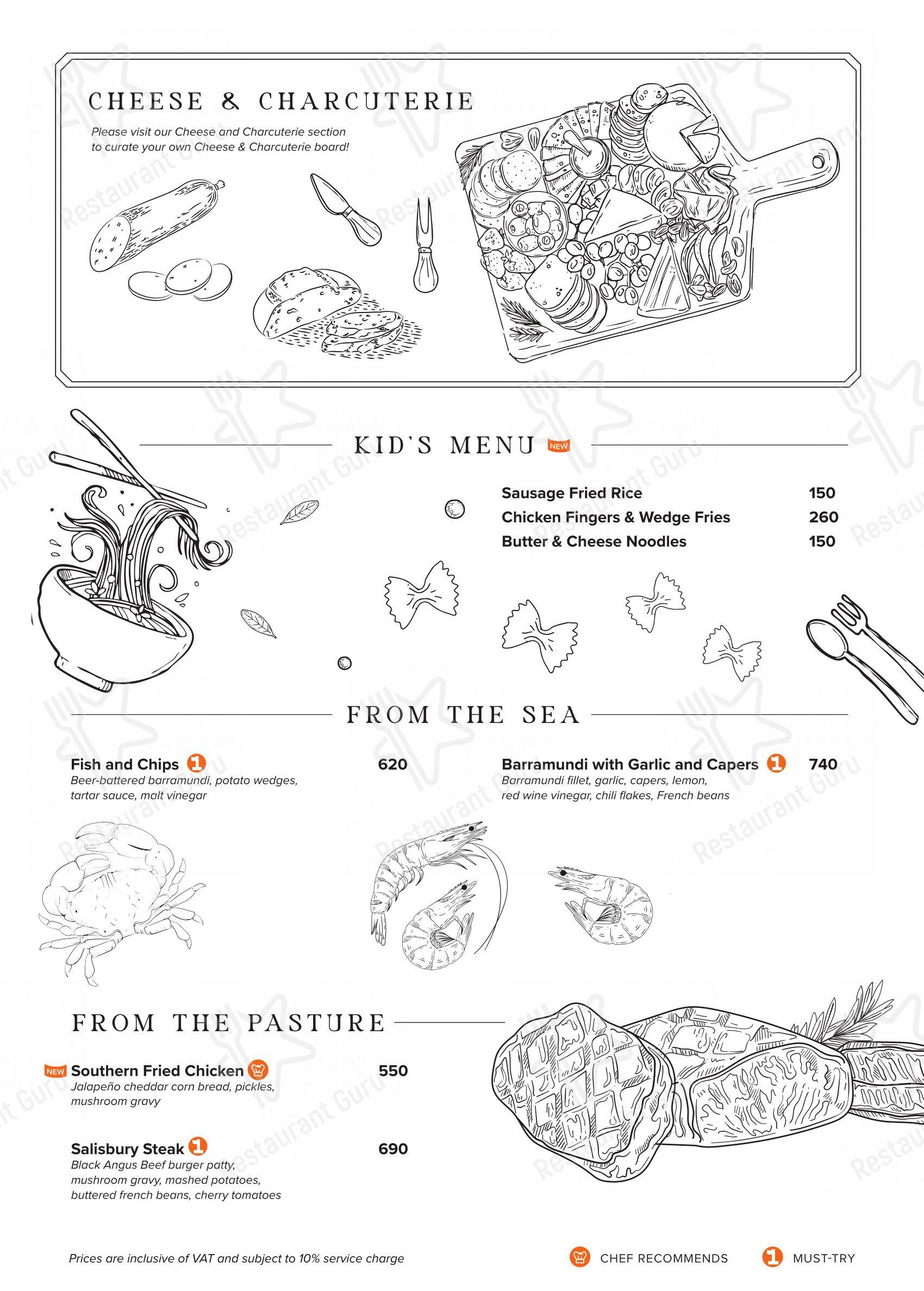 Menu at One World Deli Makati restaurant, Makati