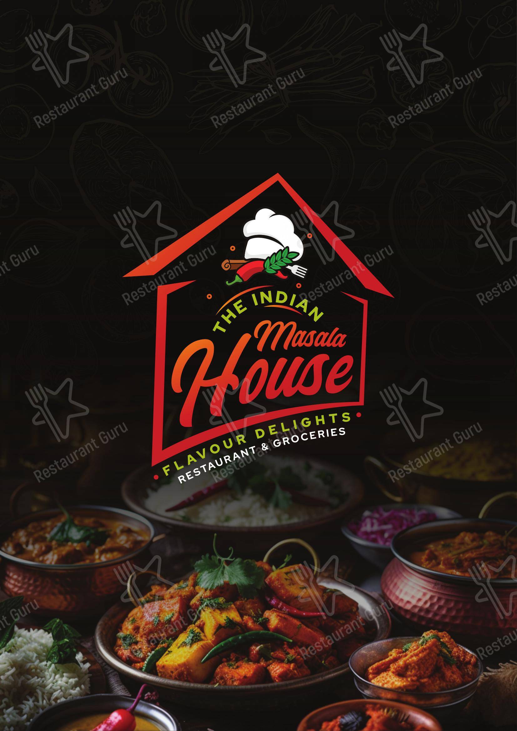 Menu at The Indian Masala House - Flavour Delights restaurant, Bridgetown