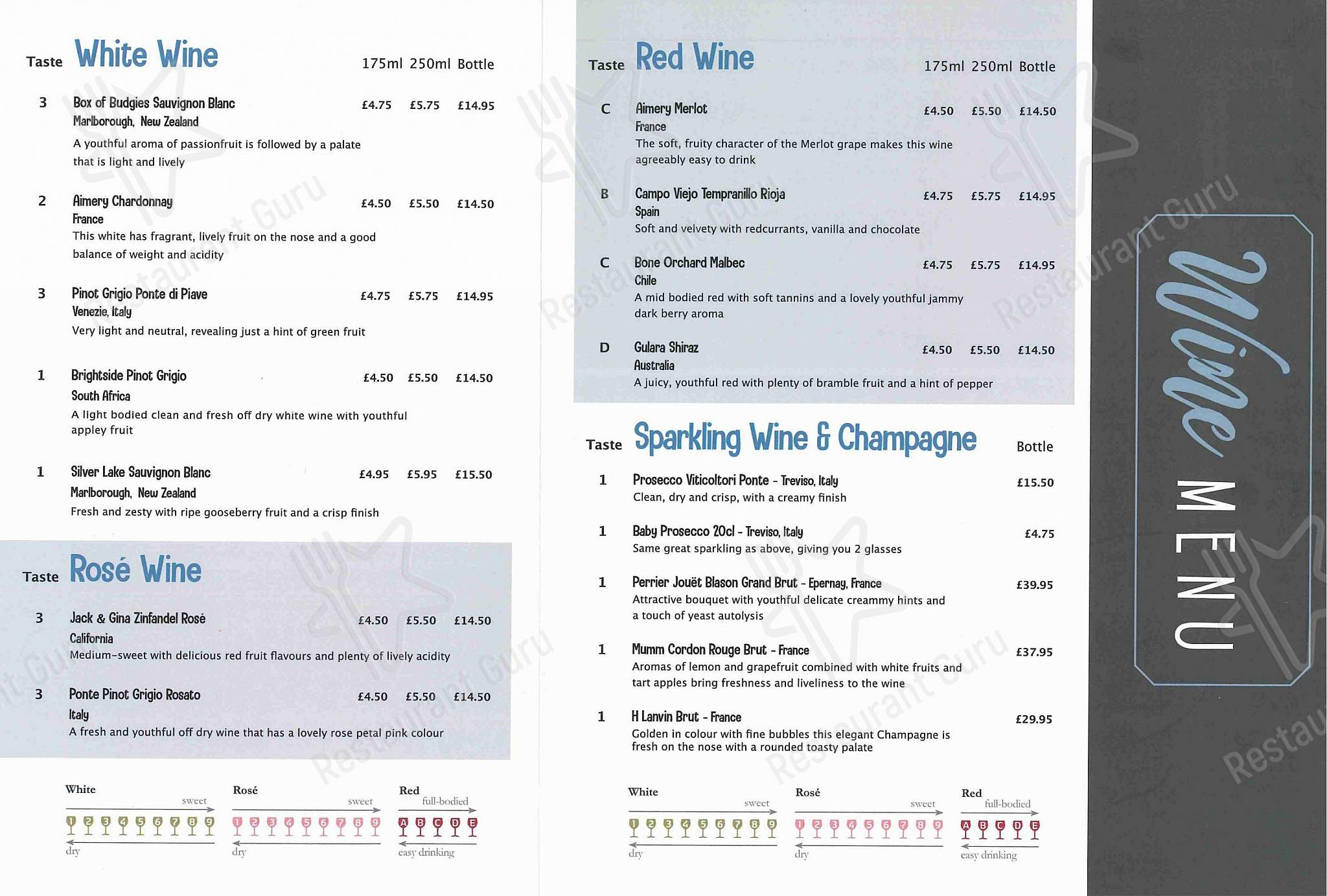 Menu at The Owston Inn pub & bar, Doncaster, Road