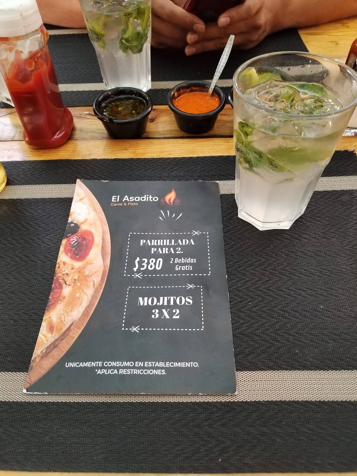 Carta del restaurante El Asadito santa fe, Mexico