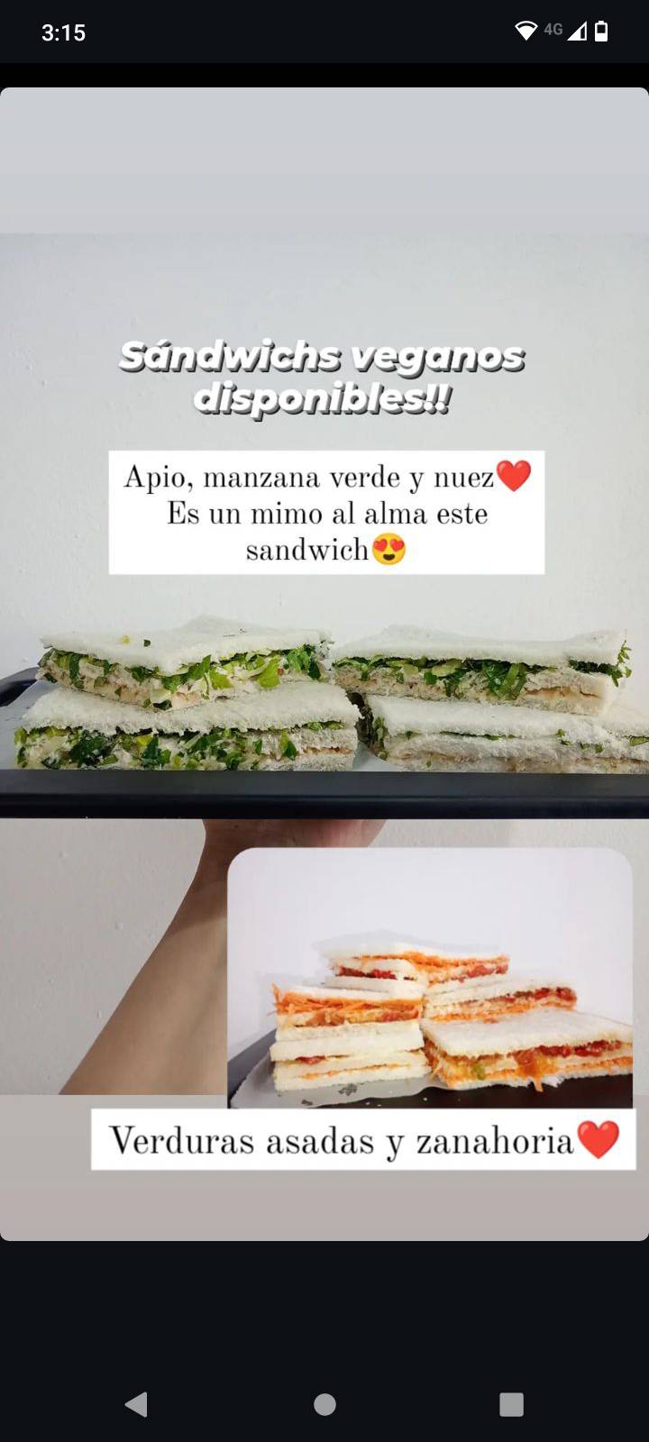 Menu at La gran Miga, Esquel