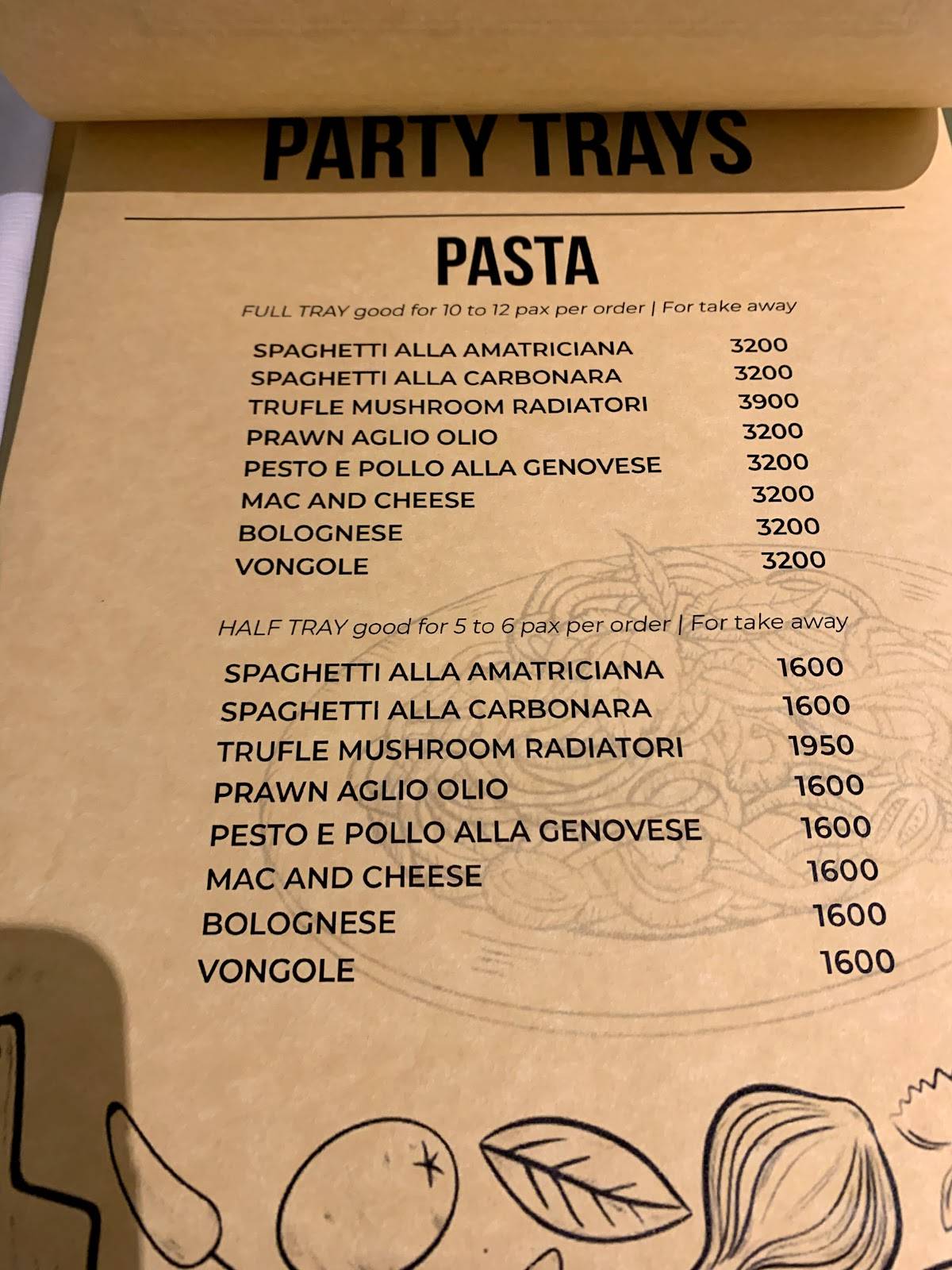 Menu at 205 BGC restaurant, Taguig