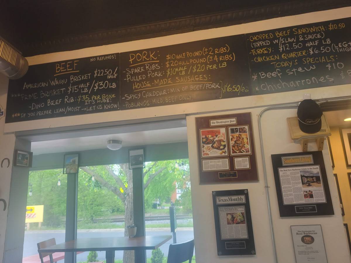 Menu at 2Fifty Texas BBQ, Riverdale Park