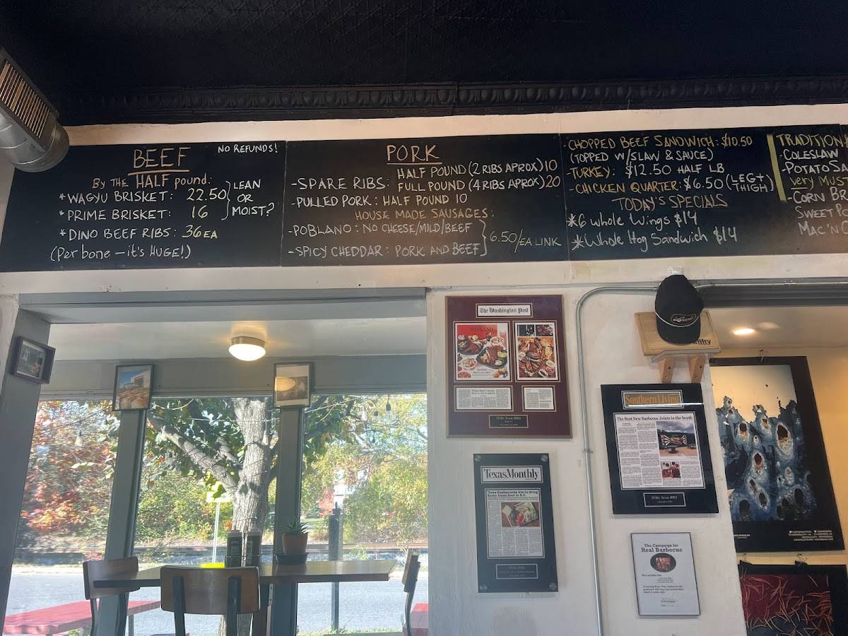 Menu at 2Fifty Texas BBQ, Riverdale Park