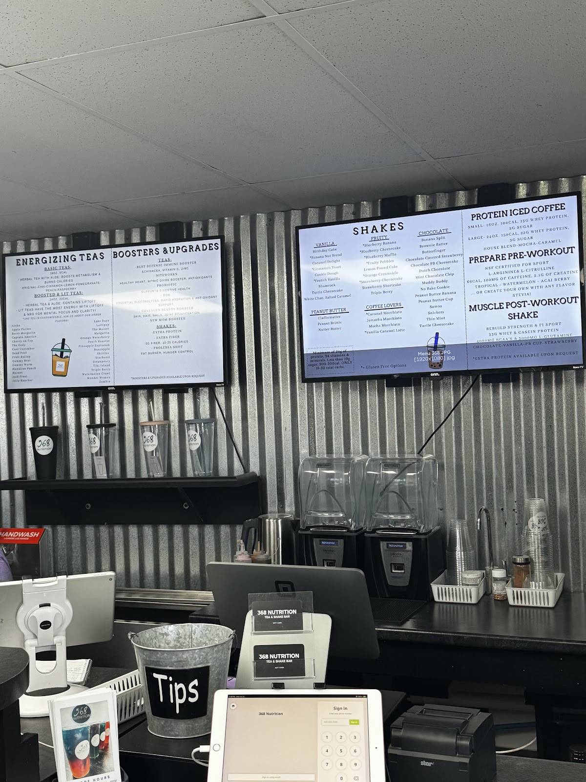 Menu at Herbalife 368 Nutrition restaurant, Newport
