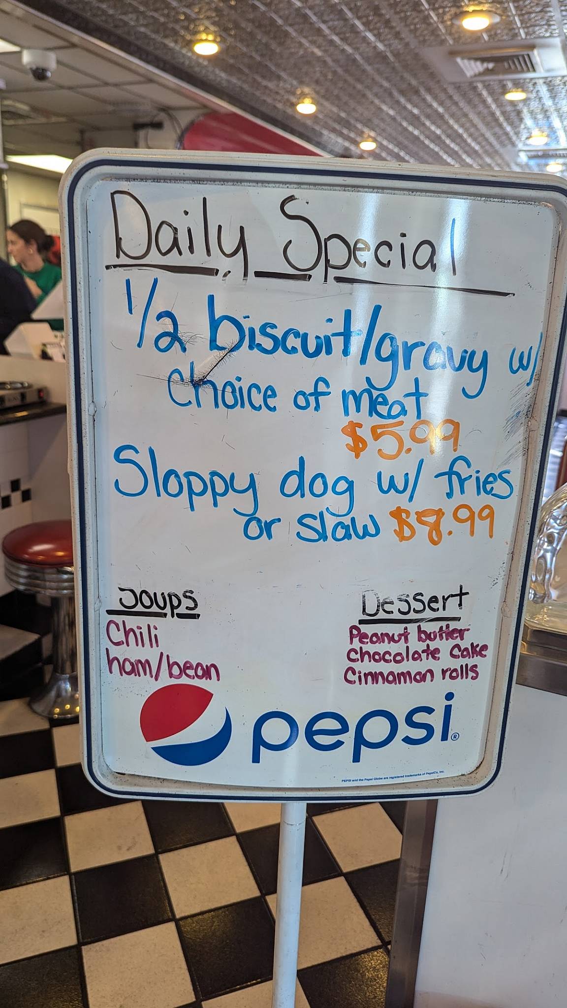 Menu at 62 Classics' Diner restaurant, Hillsboro