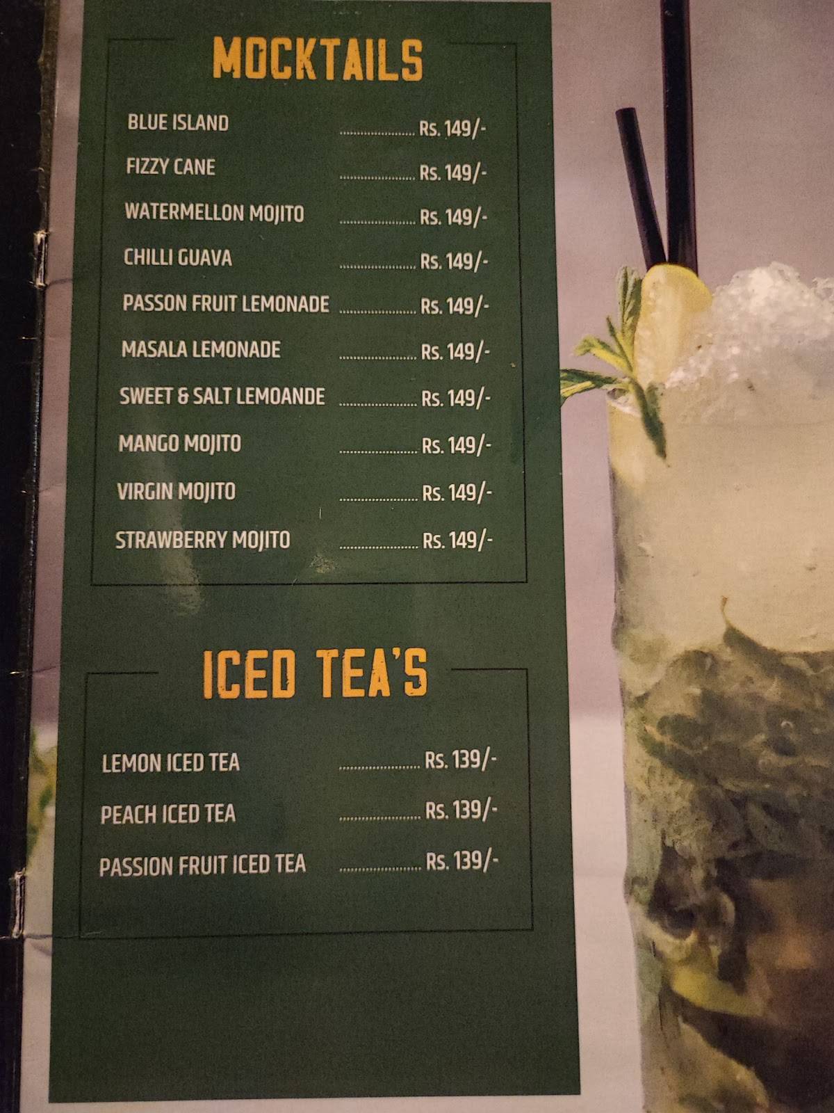 Menu at 90's Cafe & Restaurant, Vijayawada