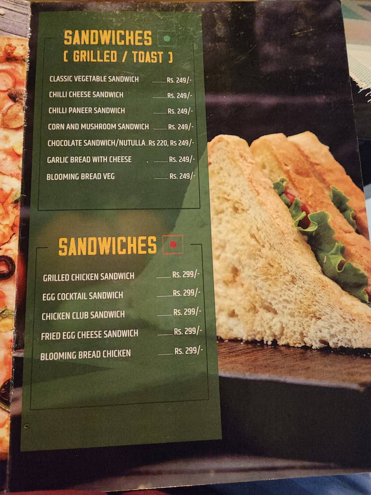 Menu at 90's Cafe & Restaurant, Vijayawada